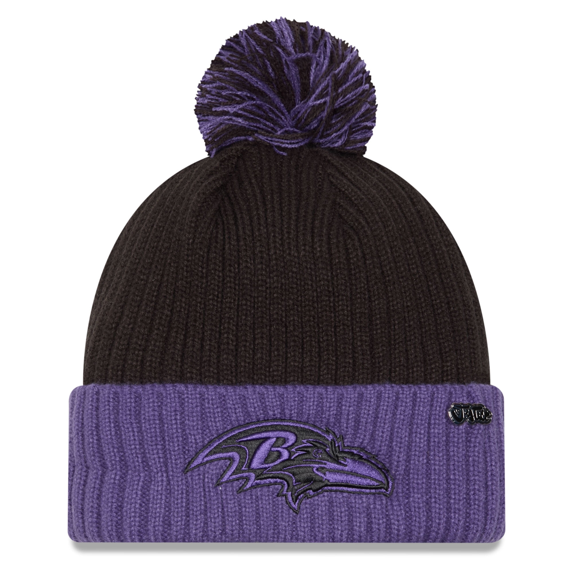 Men's New Era Black/Purple Baltimore Ravens 2024 Inspire Change Cuffed ...