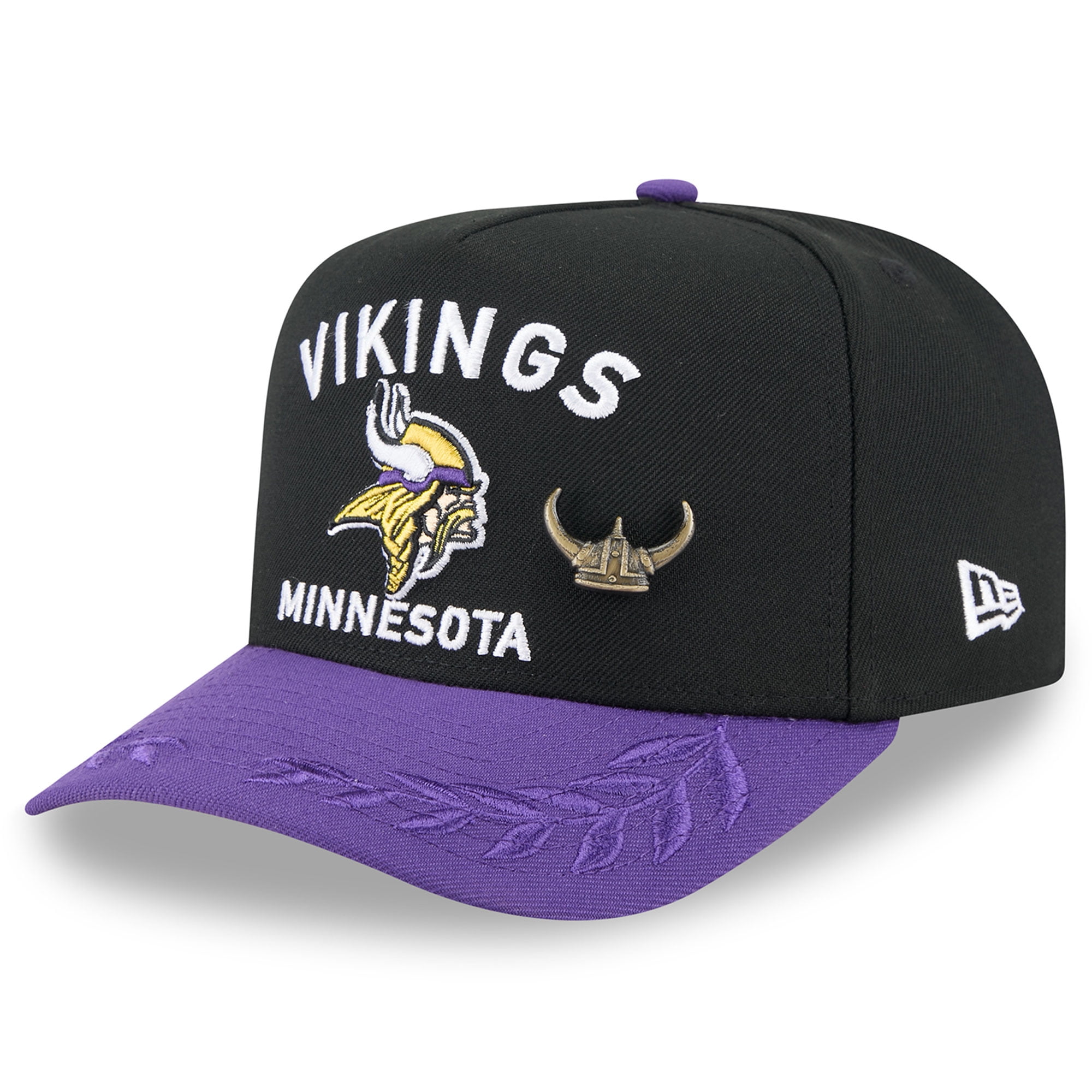 Men's New Era Black/Purple Minnesota Vikings 2025 NFL Draft On Stage A ...