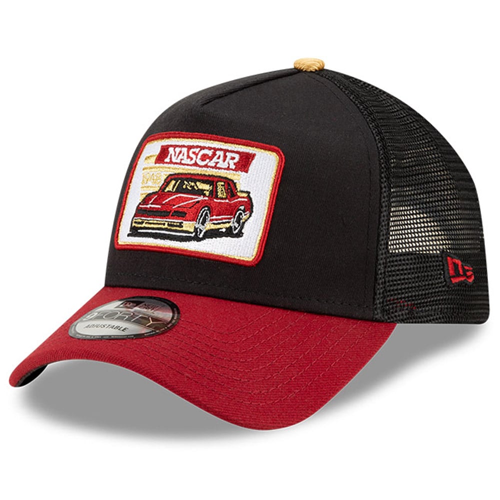 Men's New Era Black/Red NASCAR Legends 9FORTY A-Frame Adjustable ...