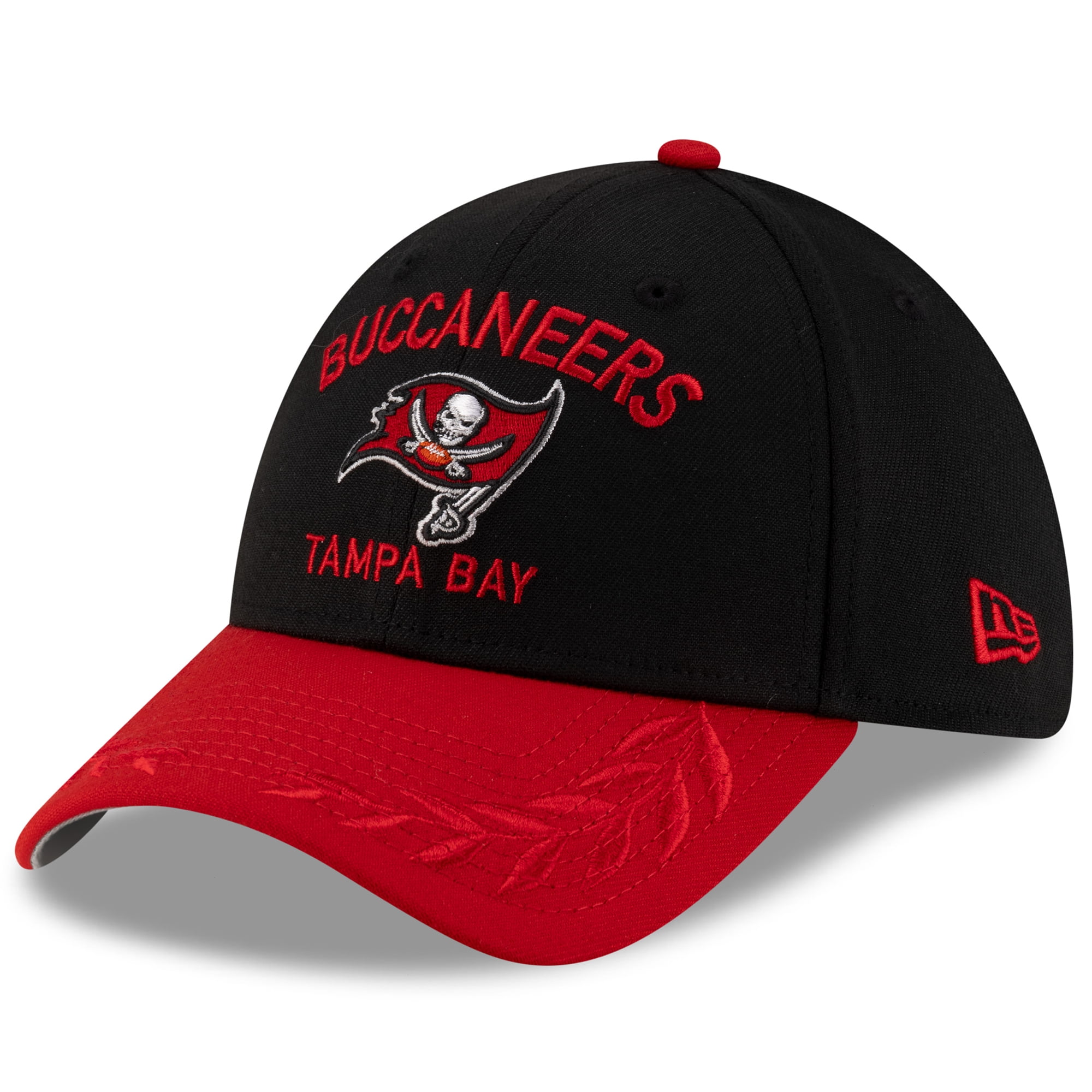 Men's New Era Black/Red Tampa Bay Buccaneers 2025 NFL Draft 39THIRTY ...