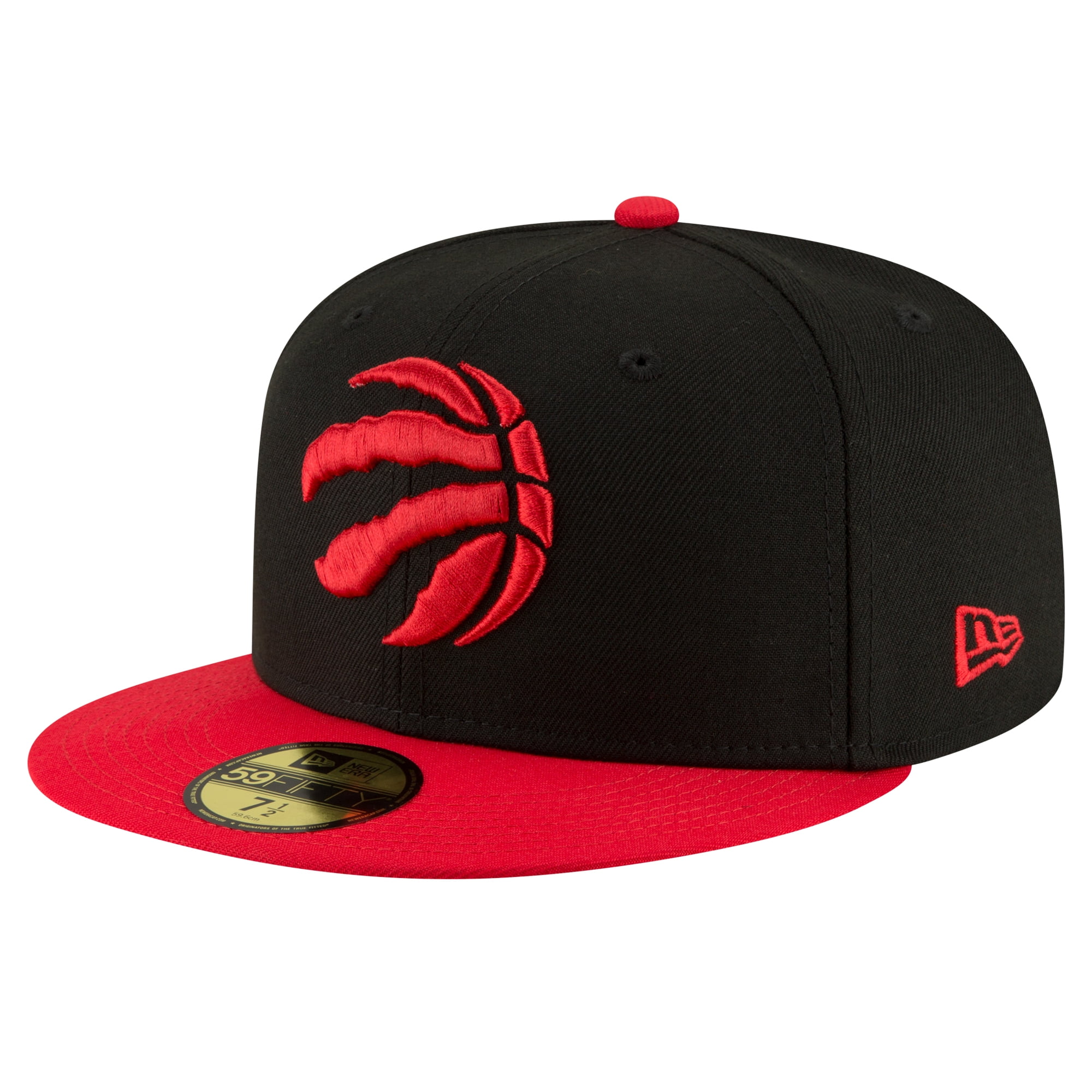 Men's New Era Black/Red Toronto Raptors 2-Tone 59FIFTY Fitted Hat ...