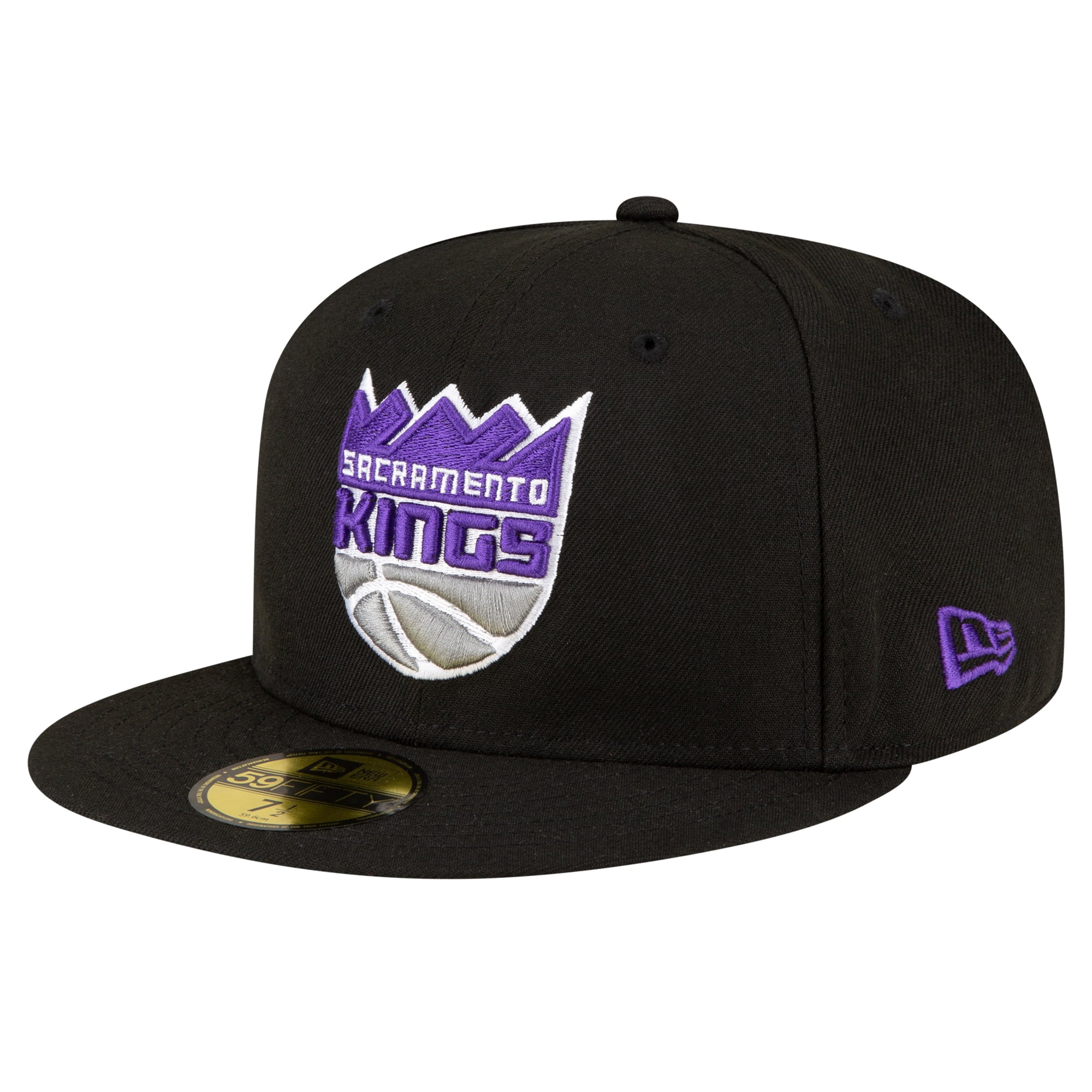 Men's New Era Black Sacramento Kings 59FIFTY Fitted Hat - Walmart.com
