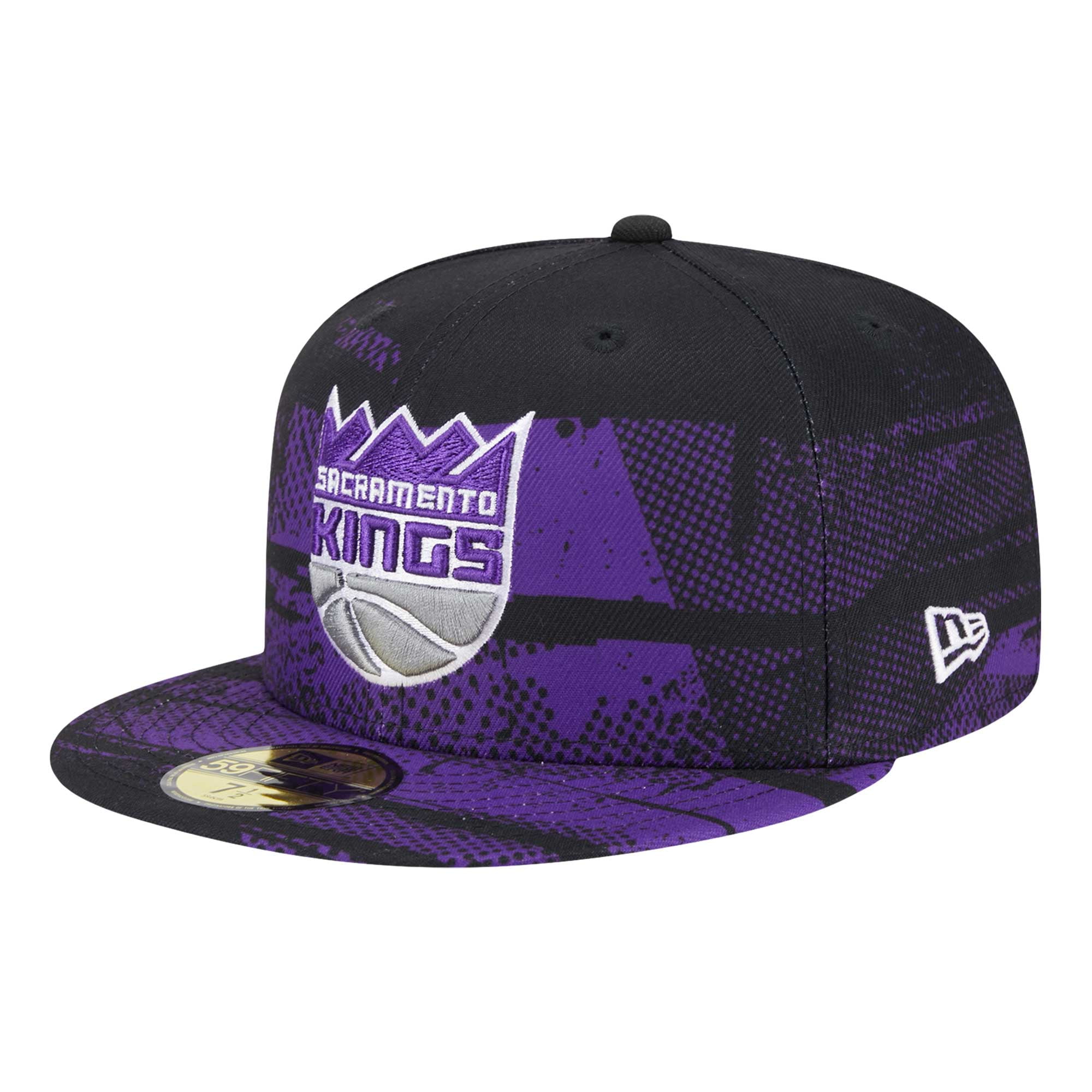 Men's New Era Black Sacramento Kings Tip-Off 59FIFTY Fitted Hat ...