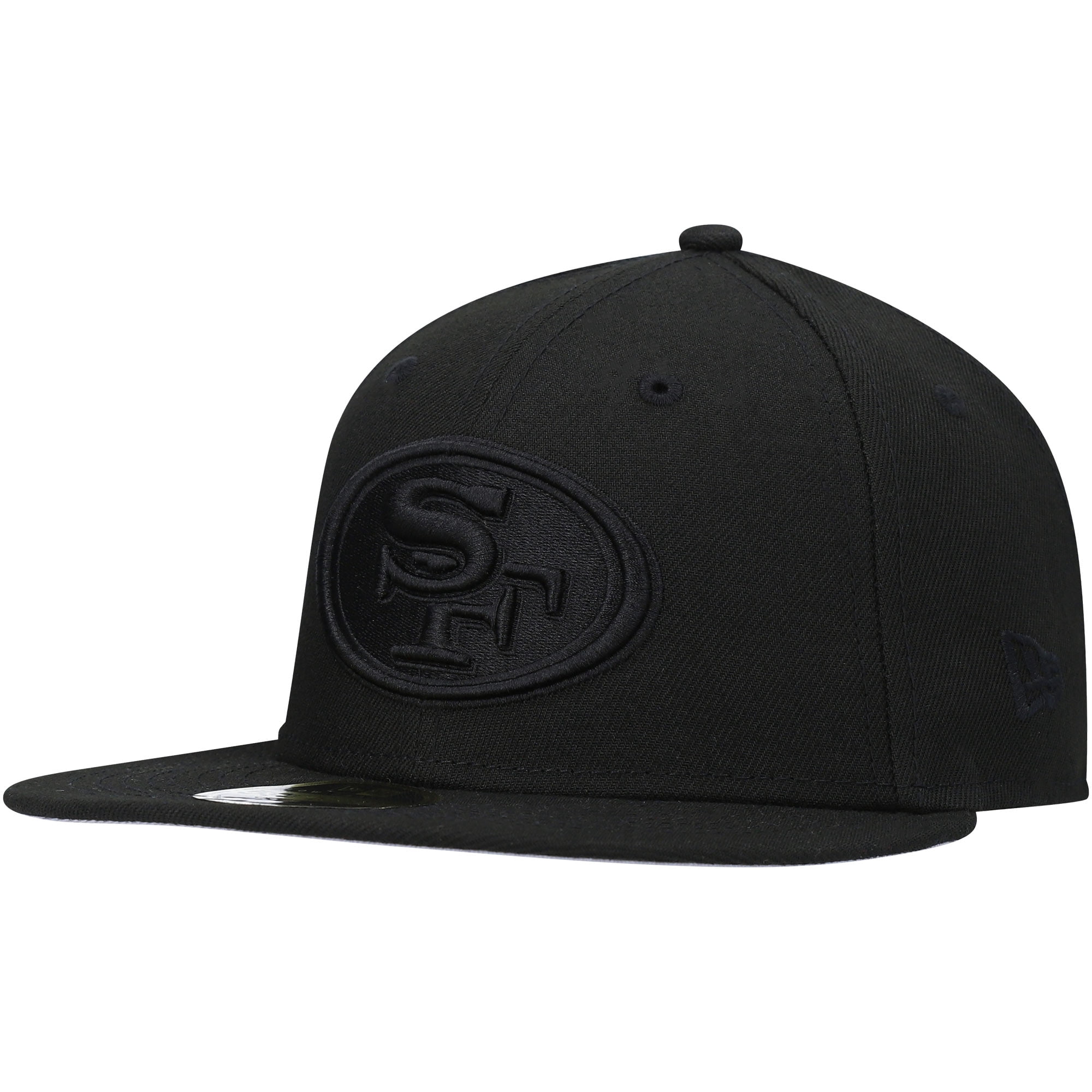Men's New Era Black San Francisco 49ers Black on Black Low Profile ...
