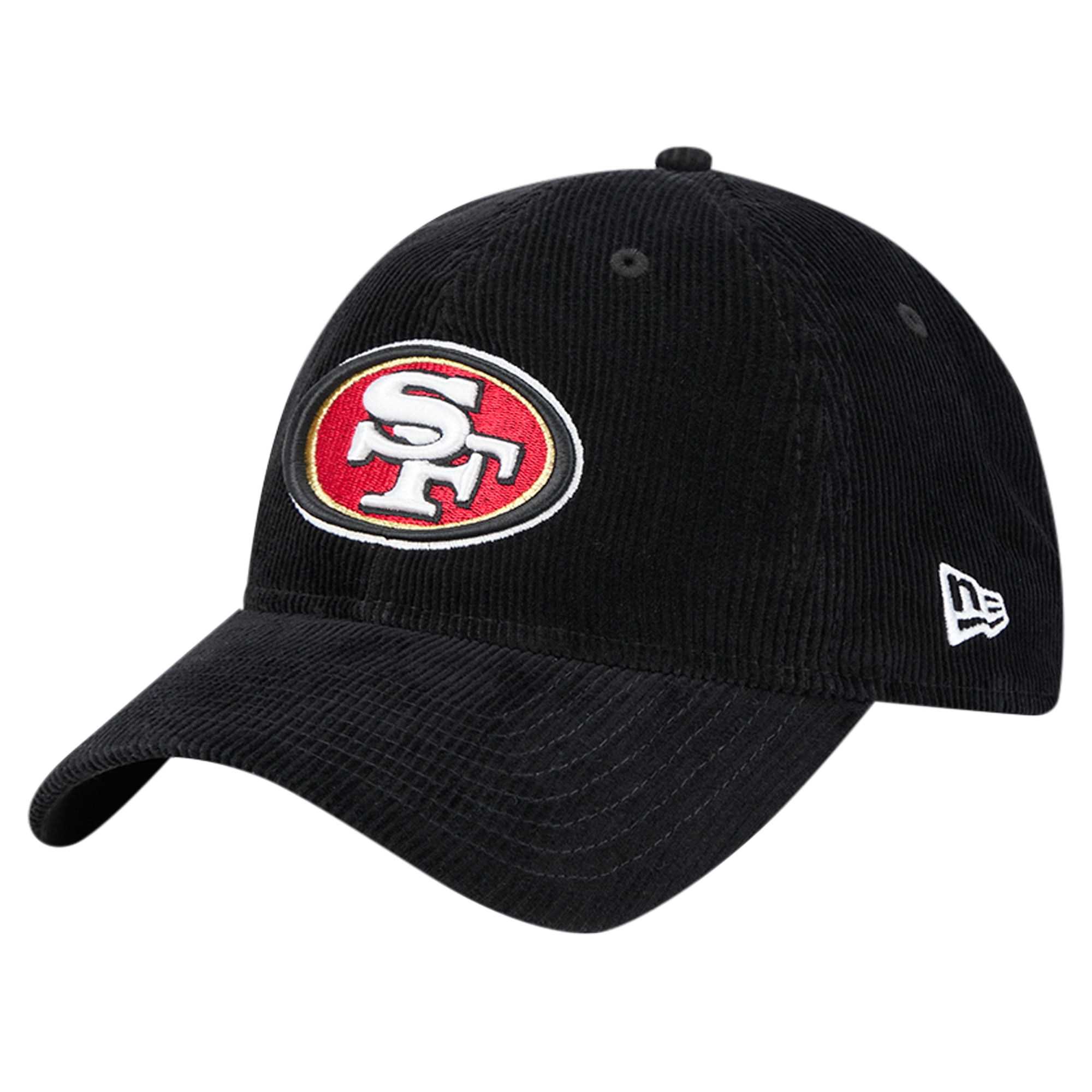 Men's New Era Black San Francisco 49ers Corded 9TWENTY Adjustable Hat ...
