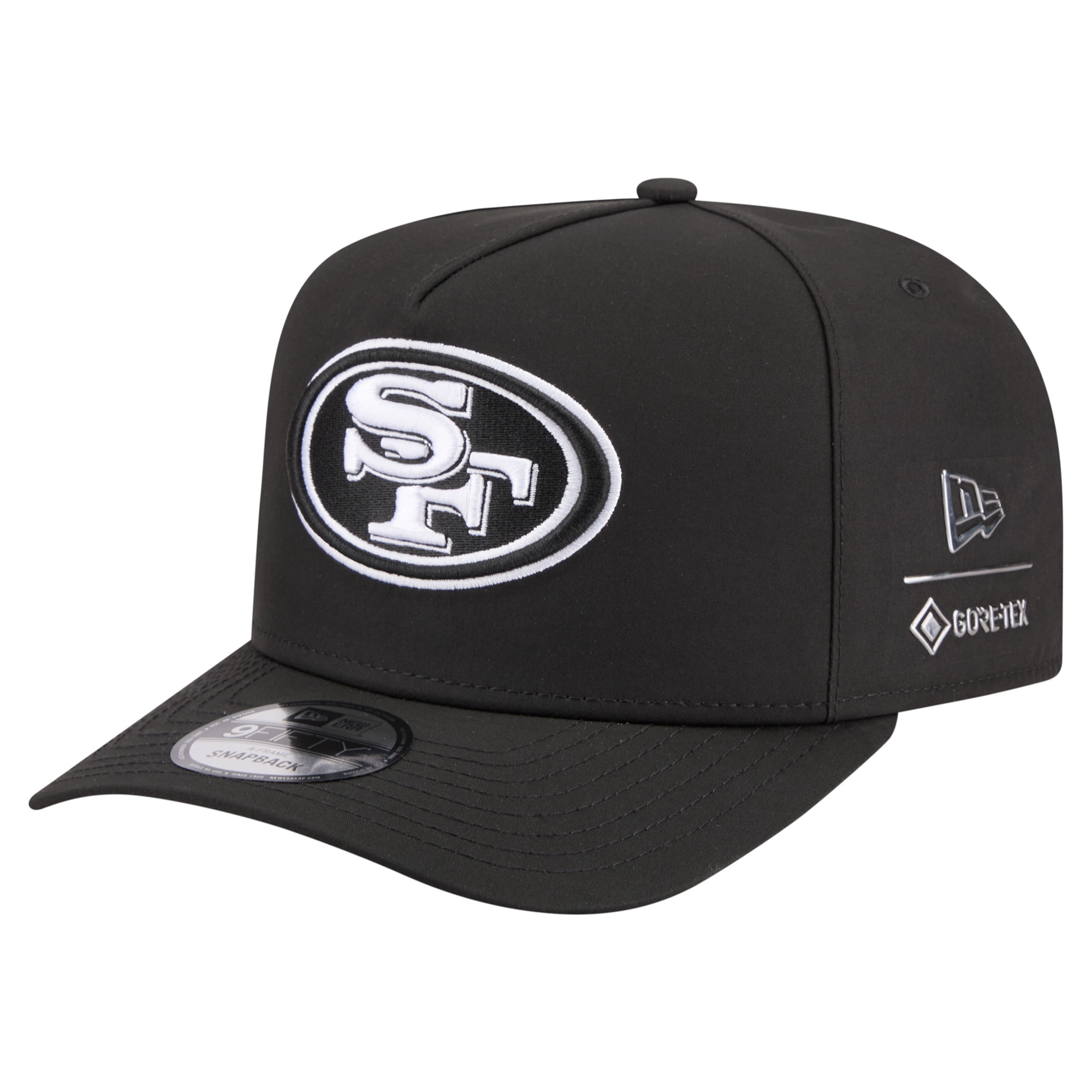 Men's New Era Black San Francisco 49ers Gore-Tex A-Frame 9FIFTY ...