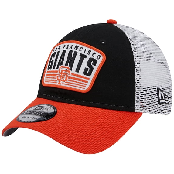 Men's New Era Black San Francisco Giants Two-Tone Patch 9FORTY Snapback ...