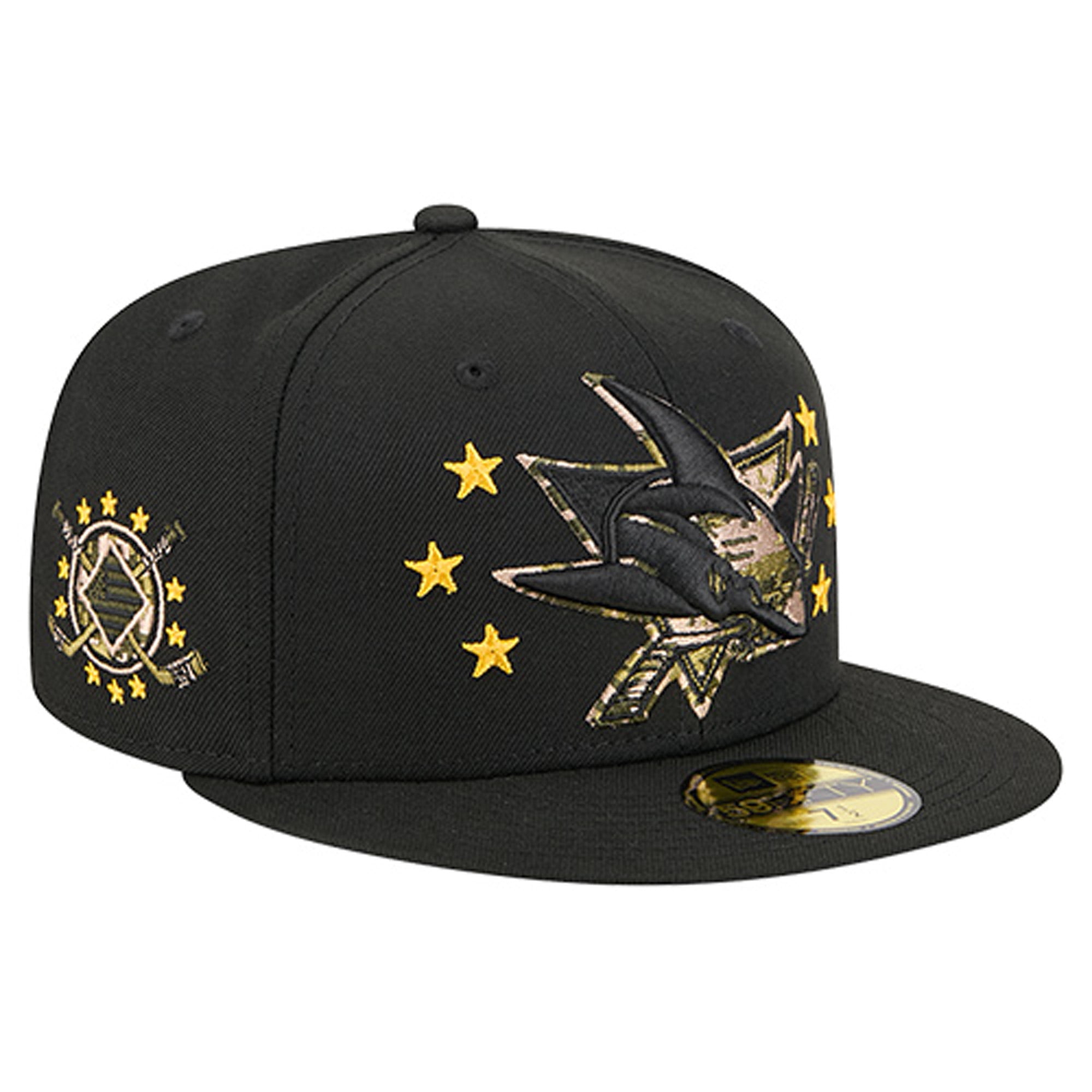 Men's New Era Black San Jose Sharks Military Appreciation Digital Camo ...