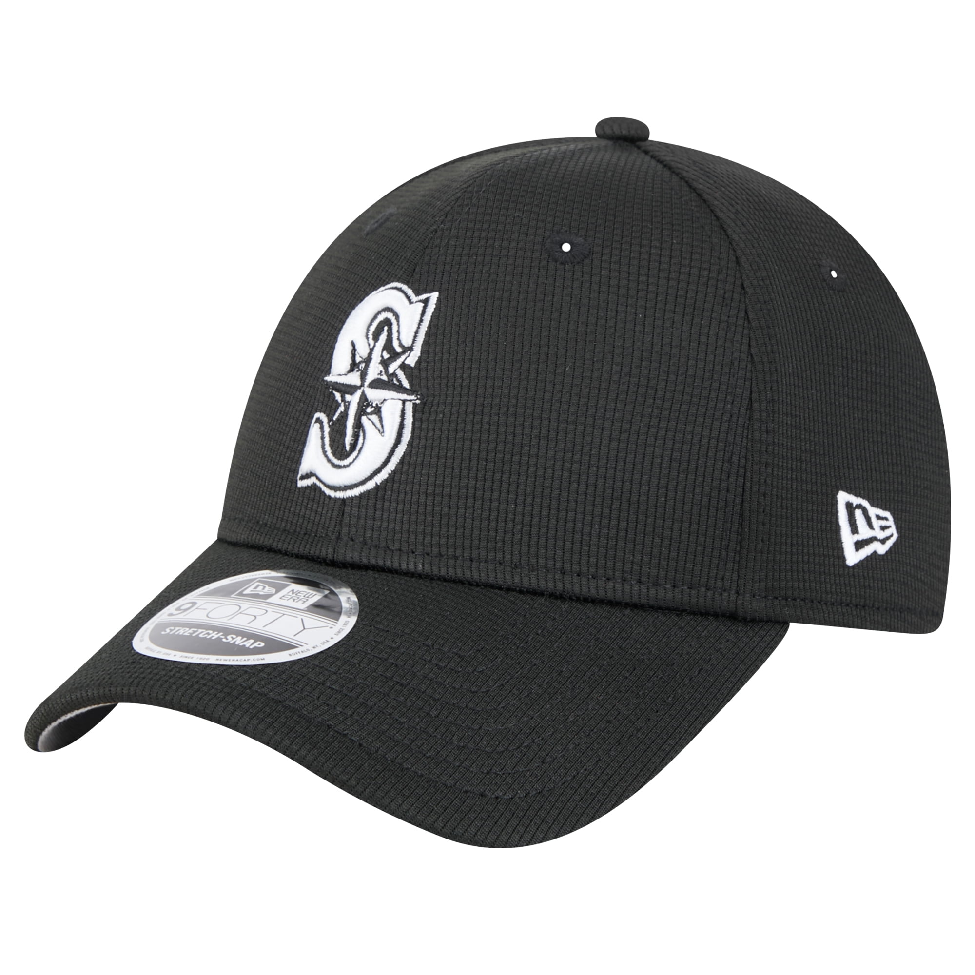 Men's New Era Black Seattle Mariners Pivot 9FORTY Adjustable Hat ...
