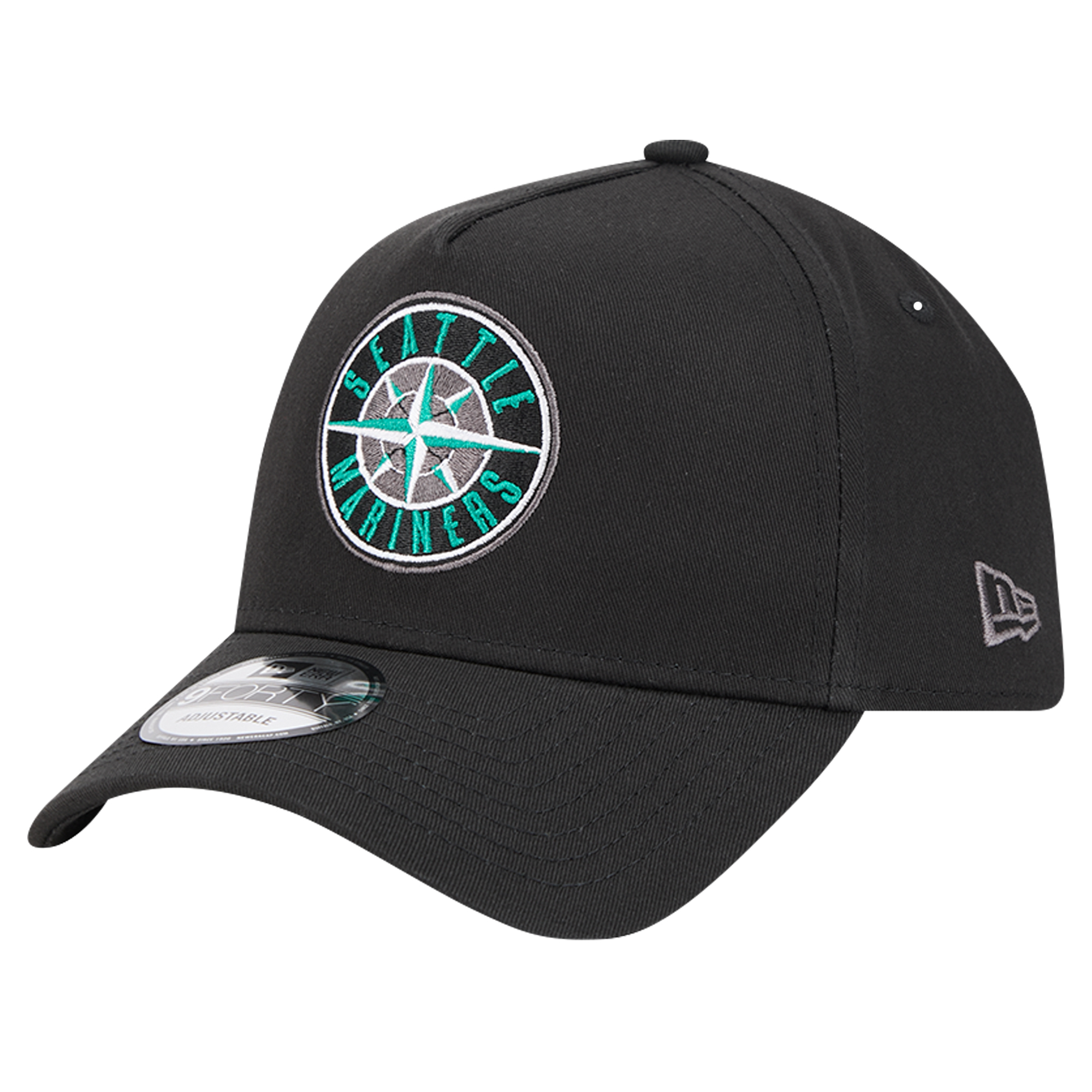 Men's New Era Black Seattle Mariners Tonal Pop 9FORTY A-Frame ...
