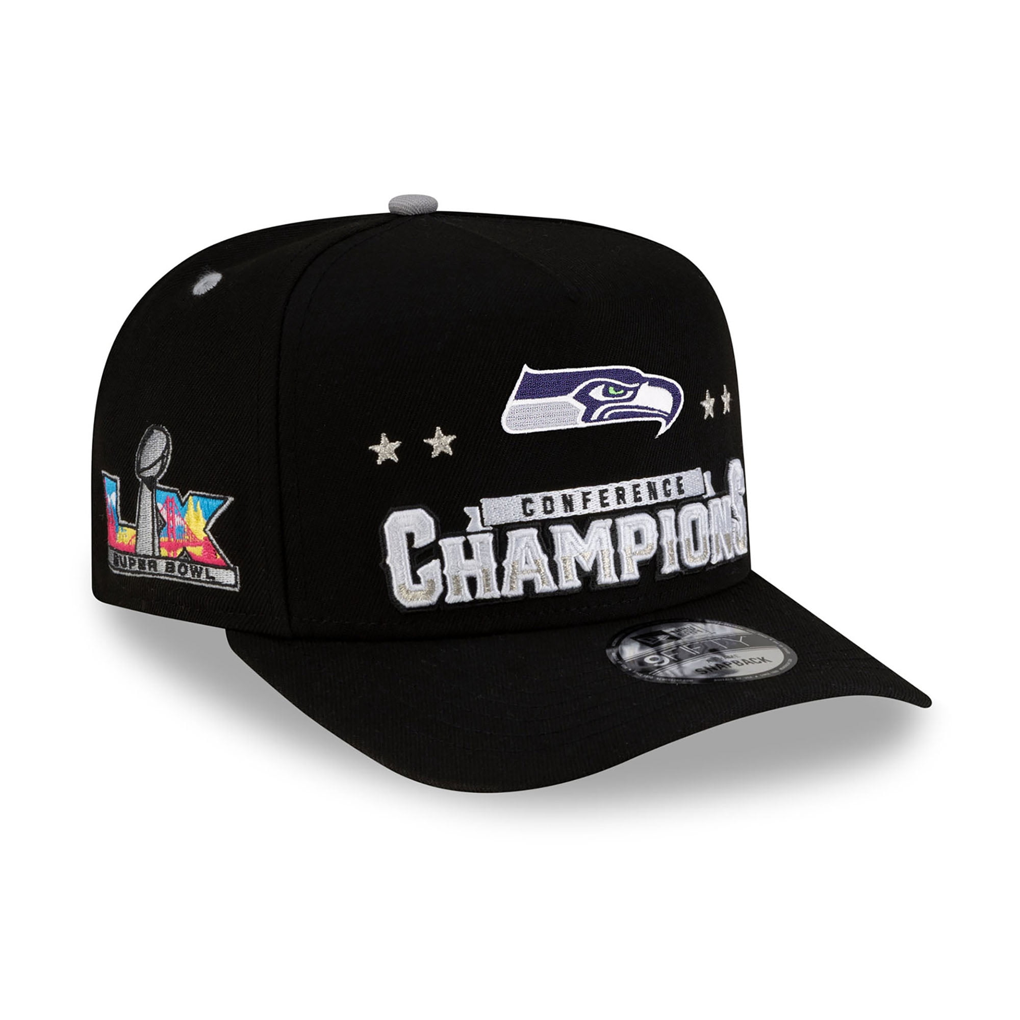 Men's New Era Black Seattle Seahawks 2025 NFC Champions Locker Room ...