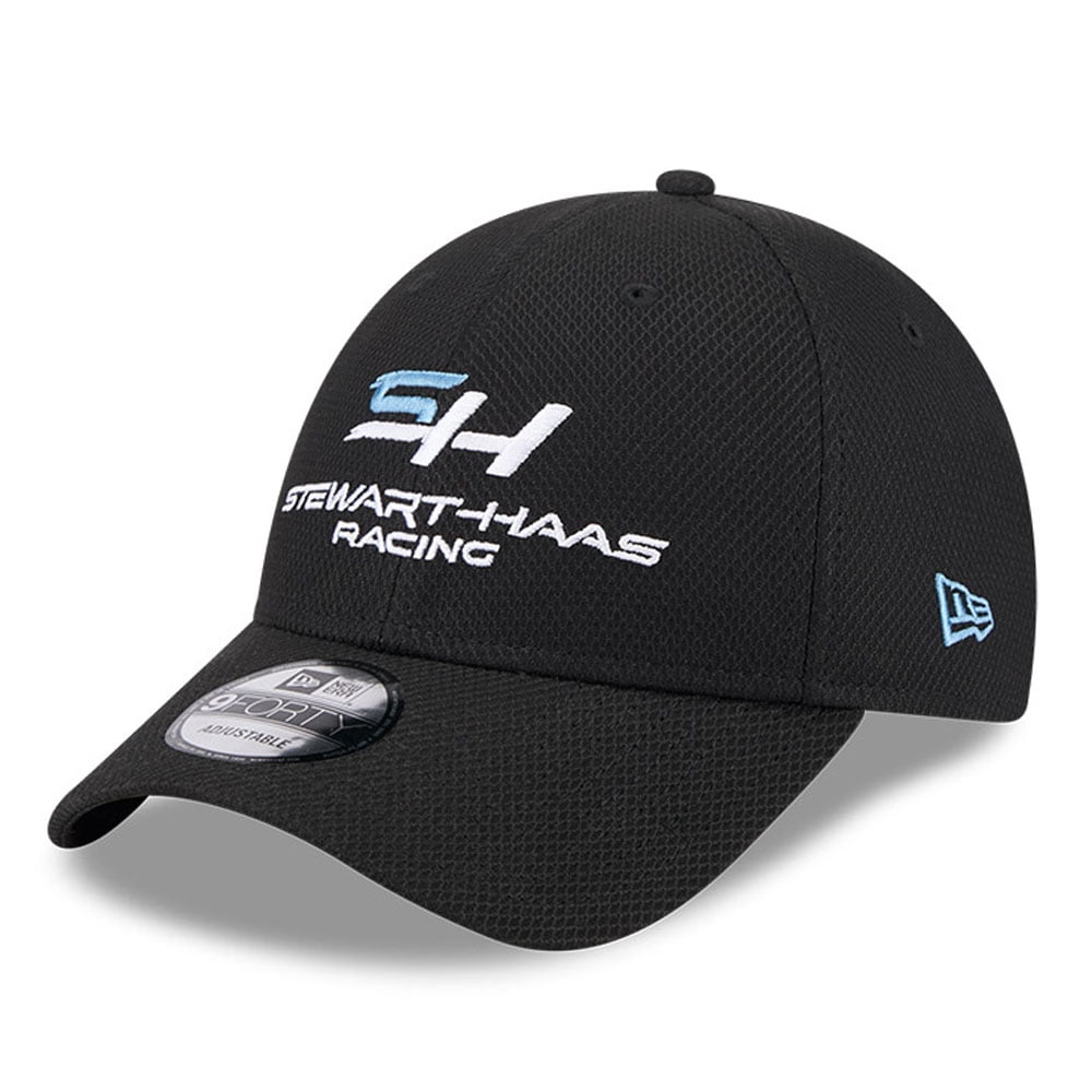 Men's New Era Black Stewart-Haas Racing 9FORTY Adjustable Hat - Walmart.com