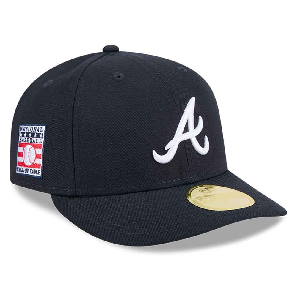 Men's New Era Navy Atlanta Braves Baseball Hall of Fame 59FIFTY Low ...
