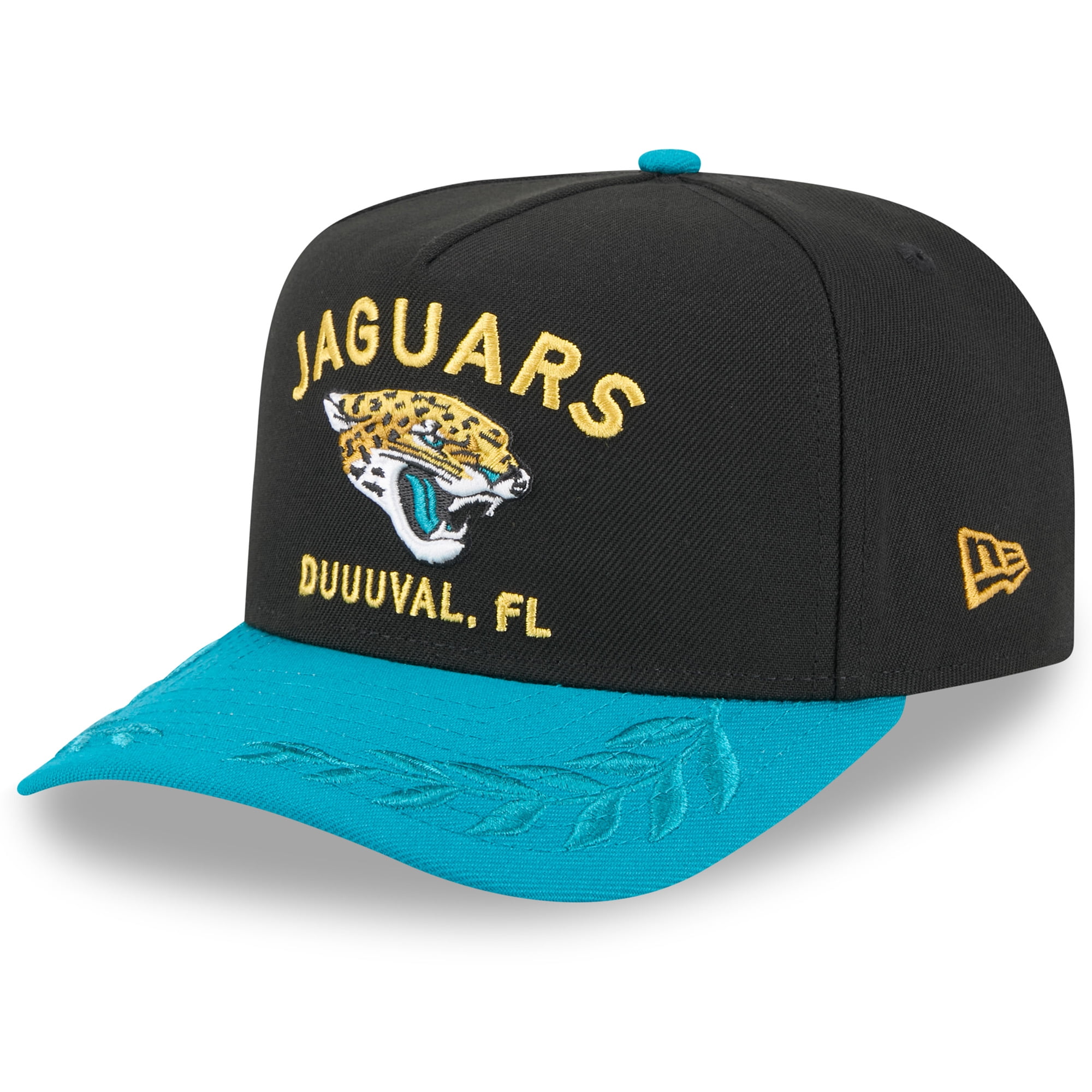 Men's New Era Black/Teal Jacksonville Jaguars 2025 NFL Draft A-Frame ...
