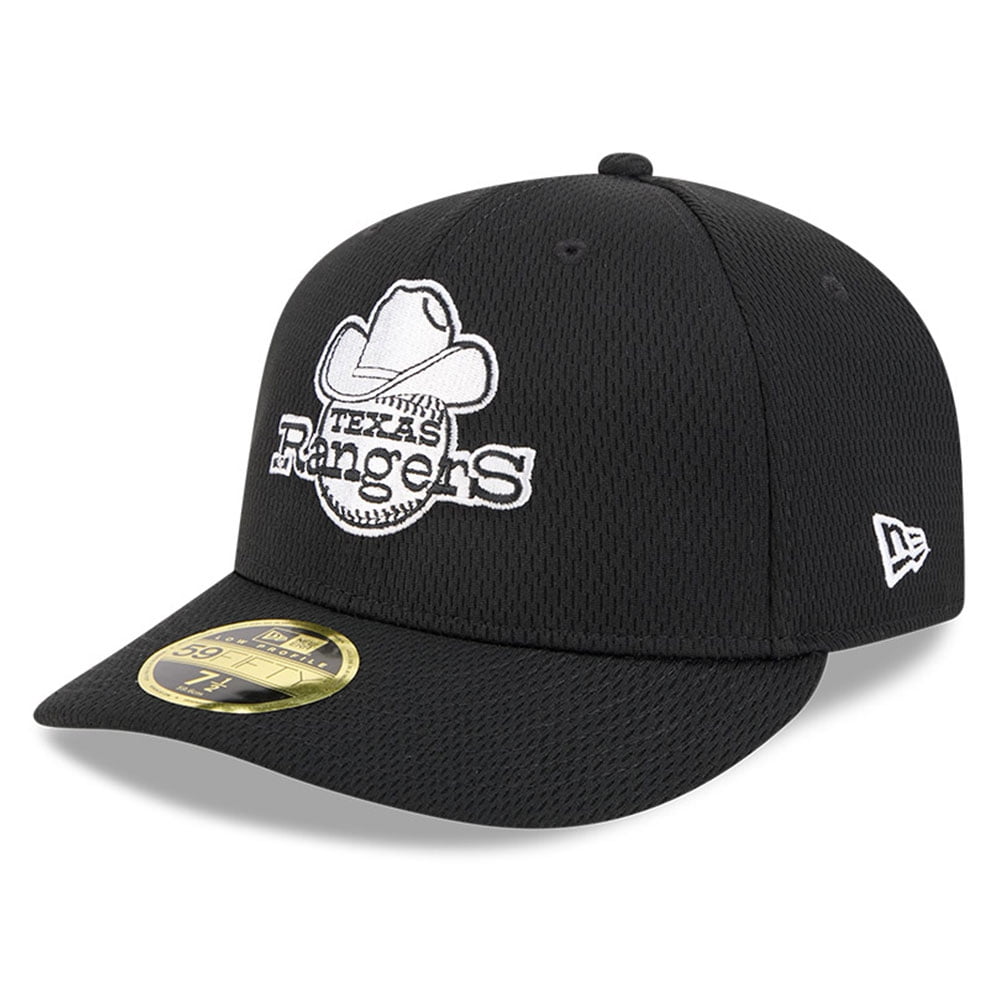 Men's New Era Black Texas Rangers 2025 MLB Clubhouse Low Profile ...