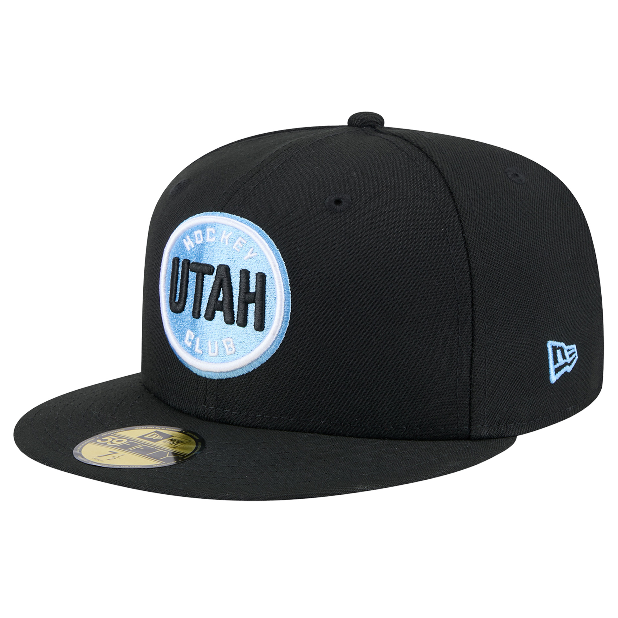 Men's New Era Black Utah Hockey Club Circle Logo 1st Season 59FIFTY ...
