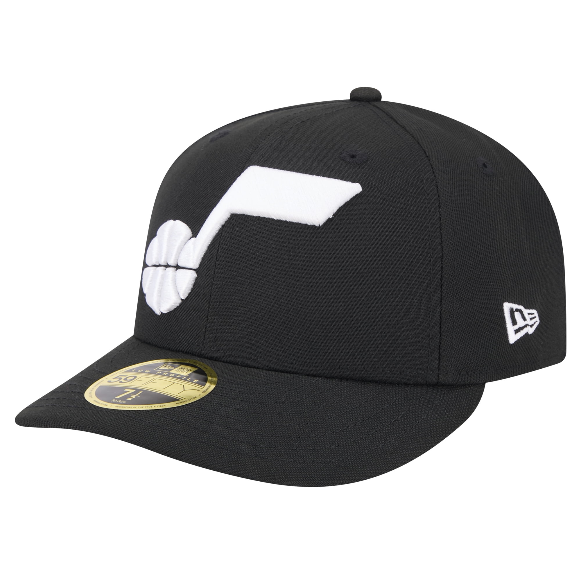 Men's New Era Black Utah Jazz Low Profile Core 59FIFTY Fitted Hat ...