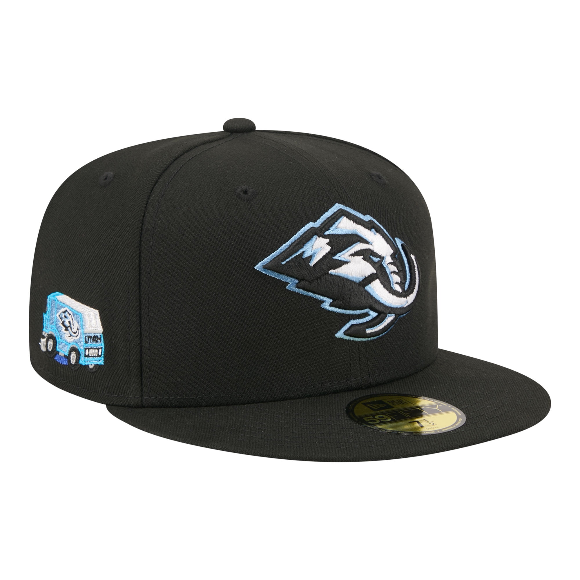 Men's New Era Black Utah Mammoth Zamboni 59FIFTY Fitted Hat - Walmart.com