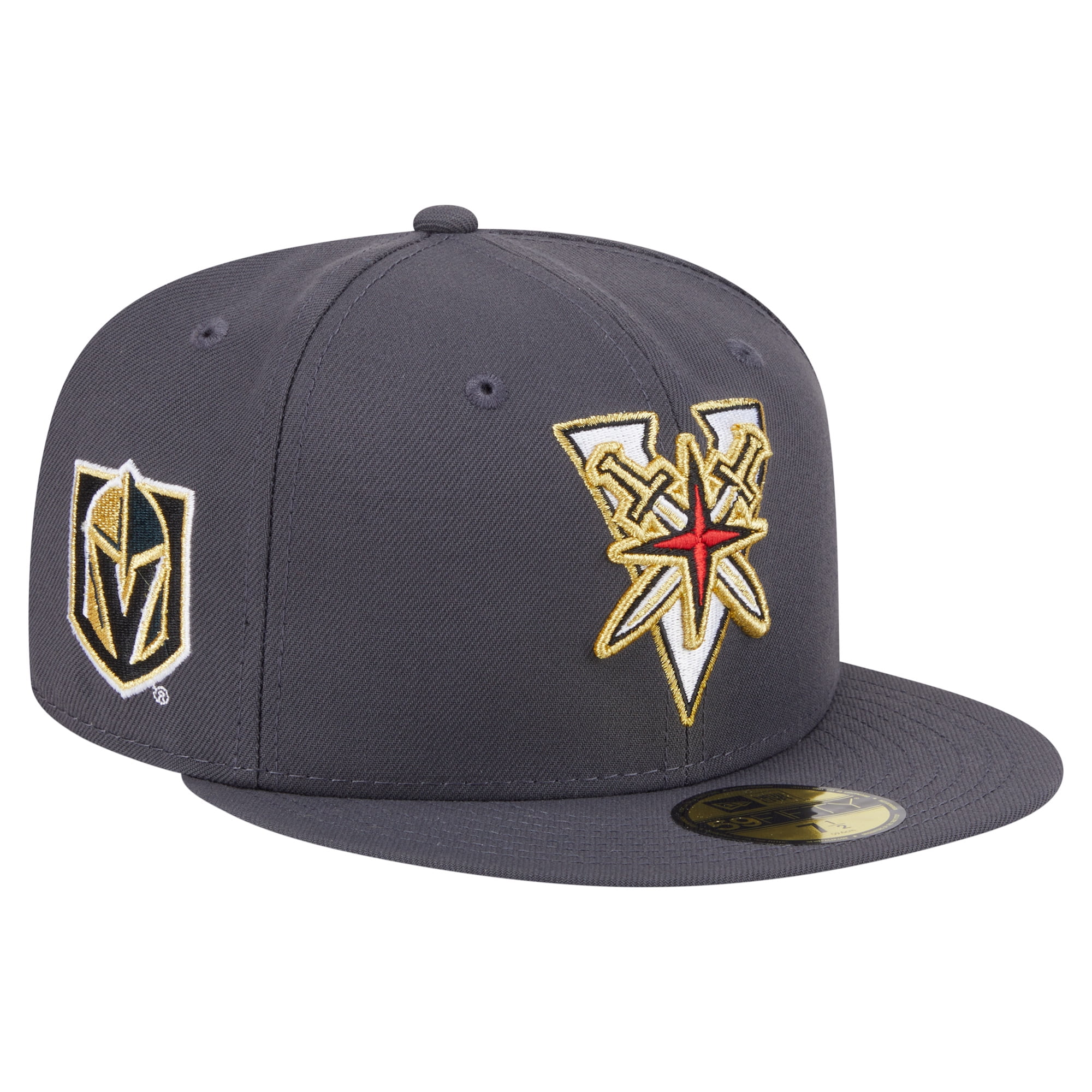 Men's New Era Black Vegas Golden Knights Deceptor 59FIFTY Fitted Hat ...