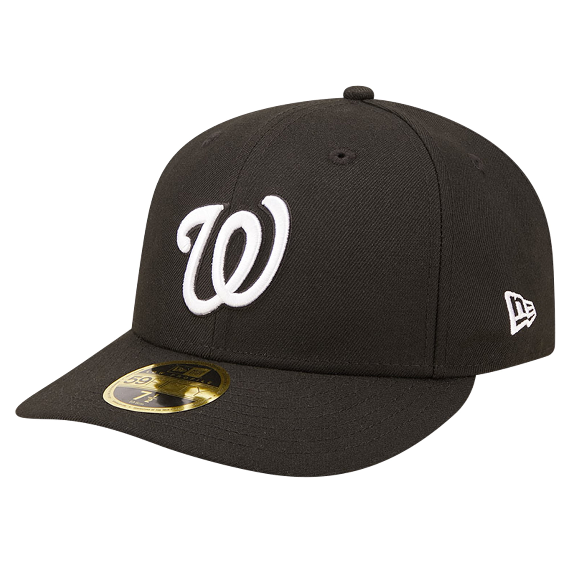 Men's New Era Black Washington Nationals Low Profile 59FIFTY Fitted Hat ...