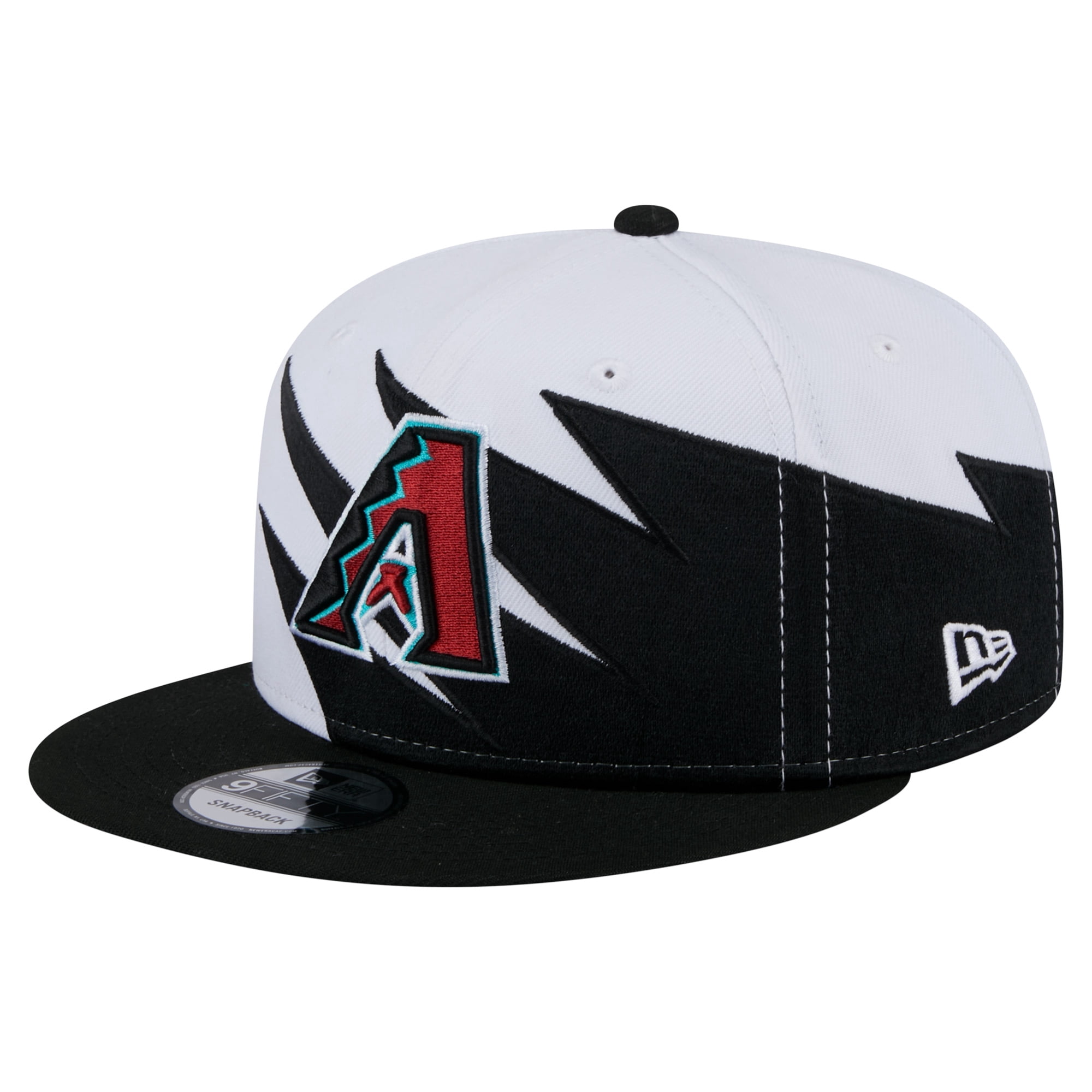 Men's New Era Black/White Arizona Diamondbacks Jagged 9FIFTY Snapback ...
