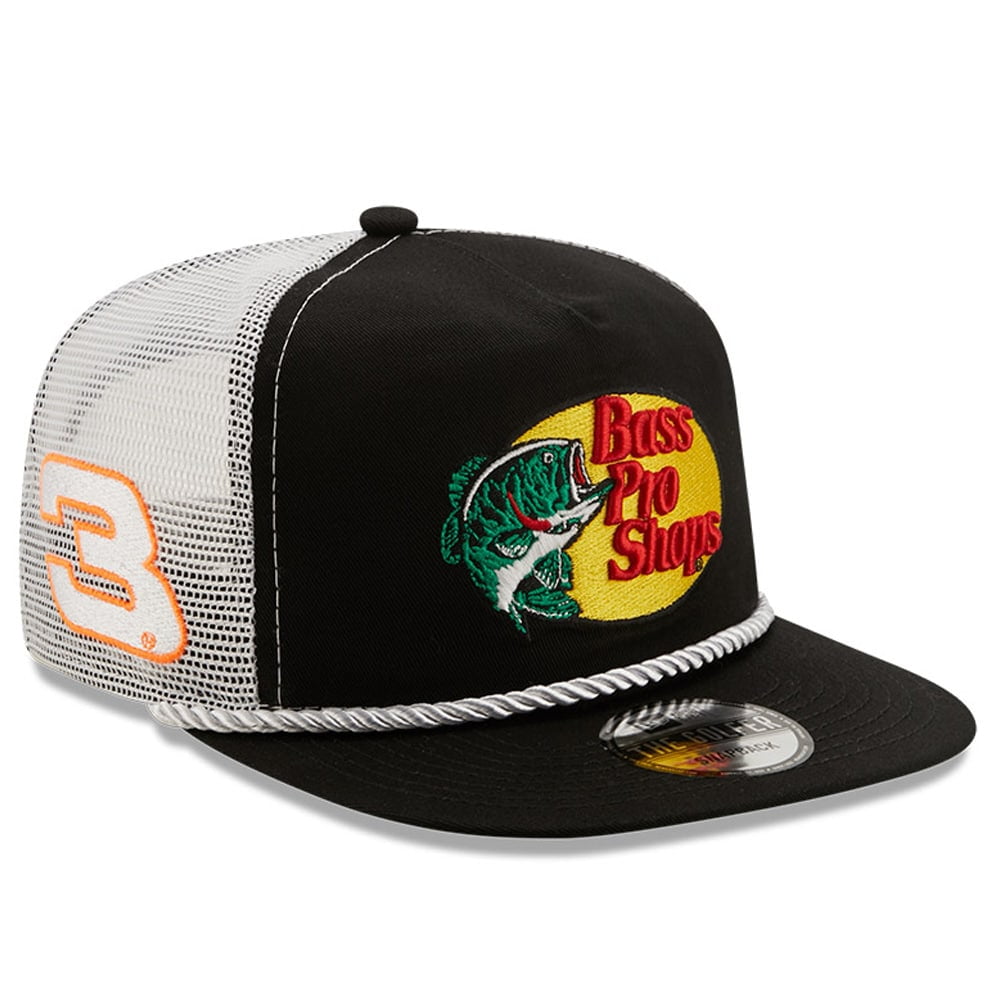 Men's New Era Black/White Austin Dillon Golfer Snapback Adjustable Hat ...