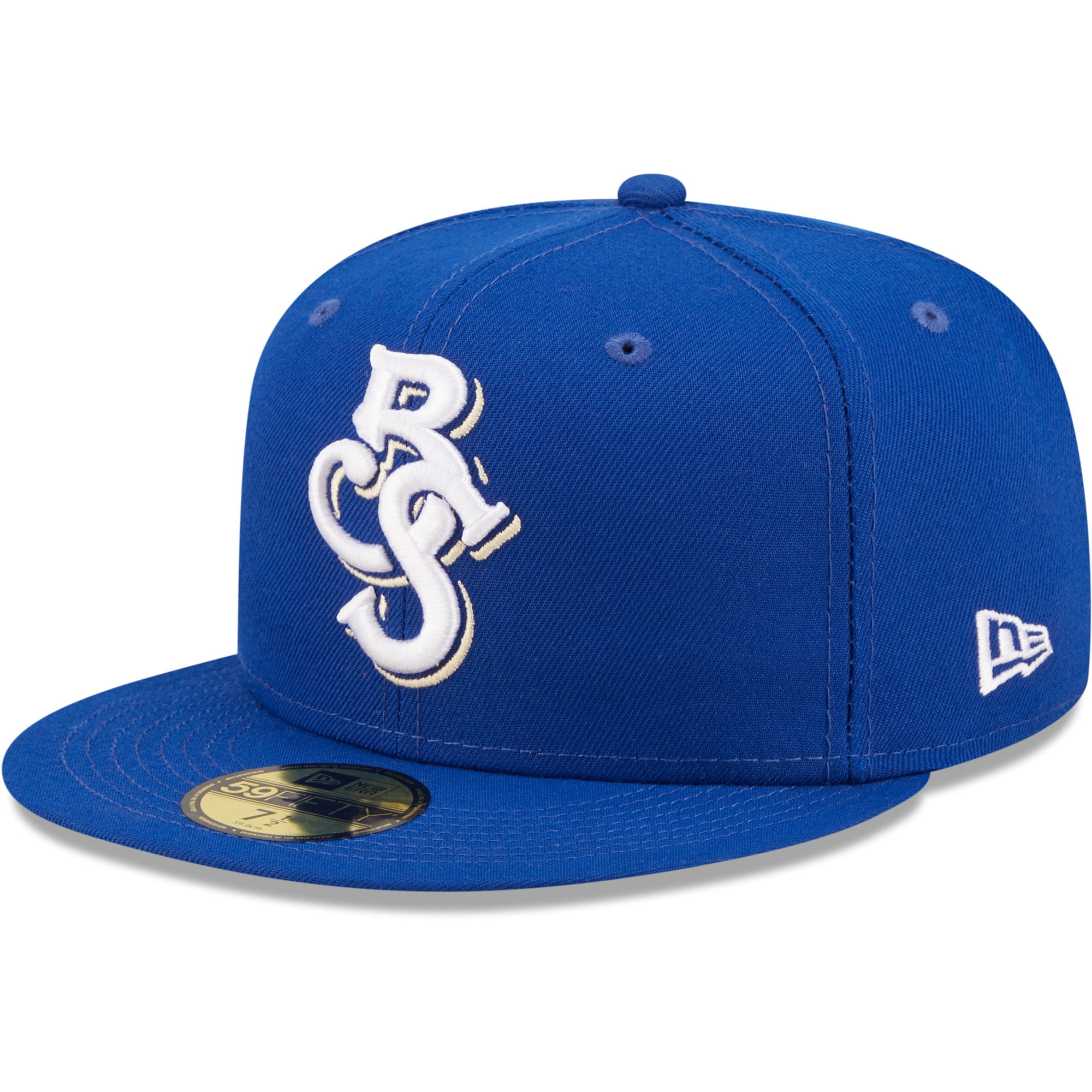 Men's New Era Blue Biloxi Shuckers Authentic Collection 59FIFTY Fitted ...