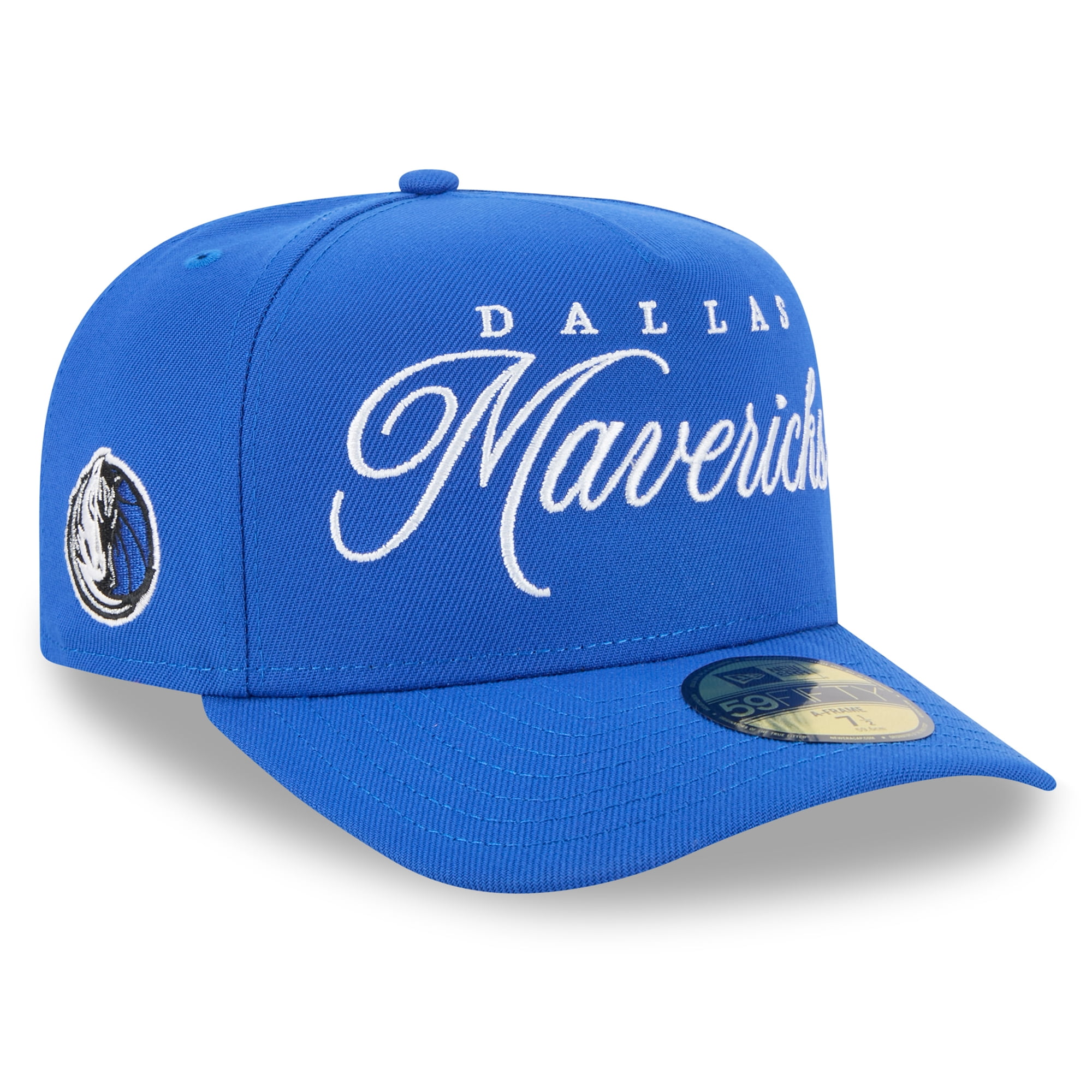 Men's New Era Blue Dallas Mavericks 2025 NBA Draft A-Frame 59FIFTY ...