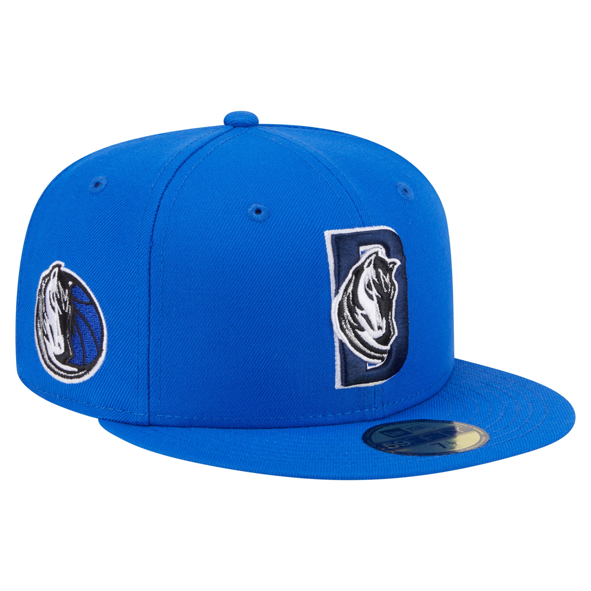 Men's New Era Blue Dallas Mavericks Deceptor 59FIFTY Fitted Hat ...