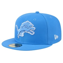 Men's New Era Blue Detroit Lions Team Basic 59FIFTY Fitted Hat ...