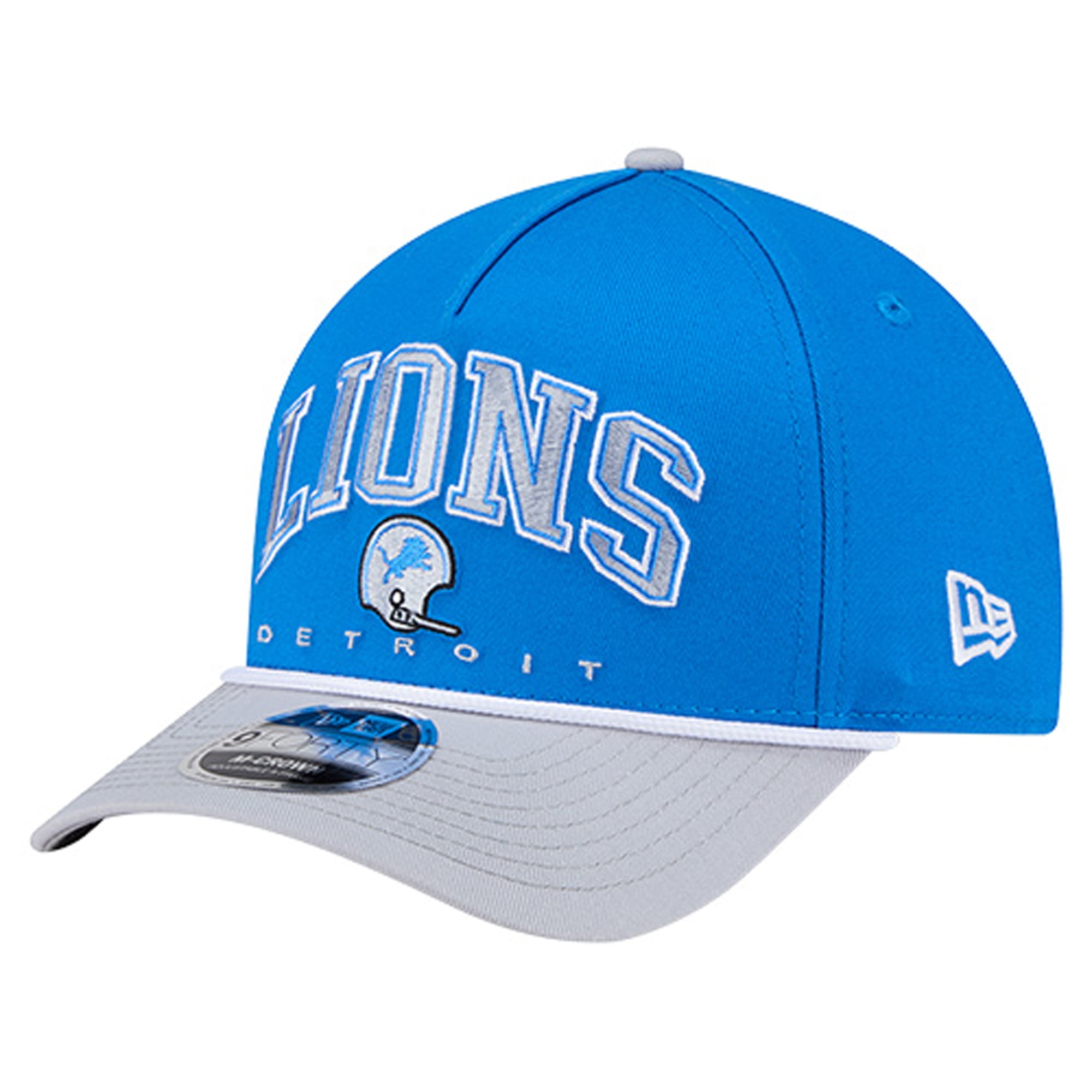 Men's New Era Blue Detroit Lions Throwback Arch COOLERA 9FORTY A-Frame ...