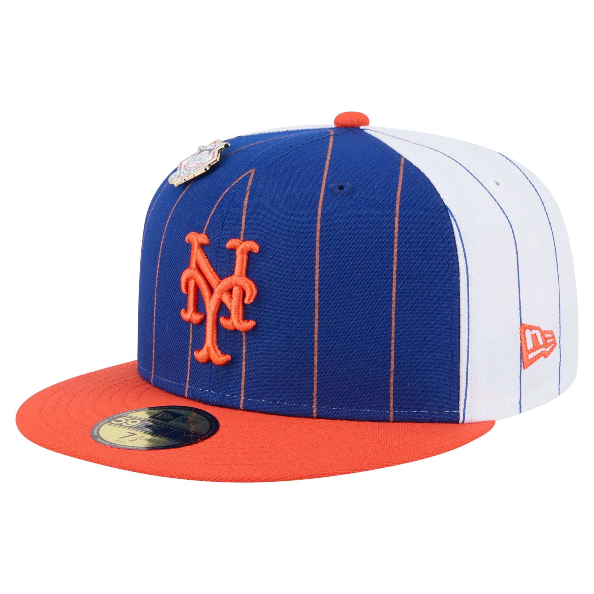 Men's-New Era Blue New York Mets Pinstripe 59FIFTY Fitted Hat - Walmart.com