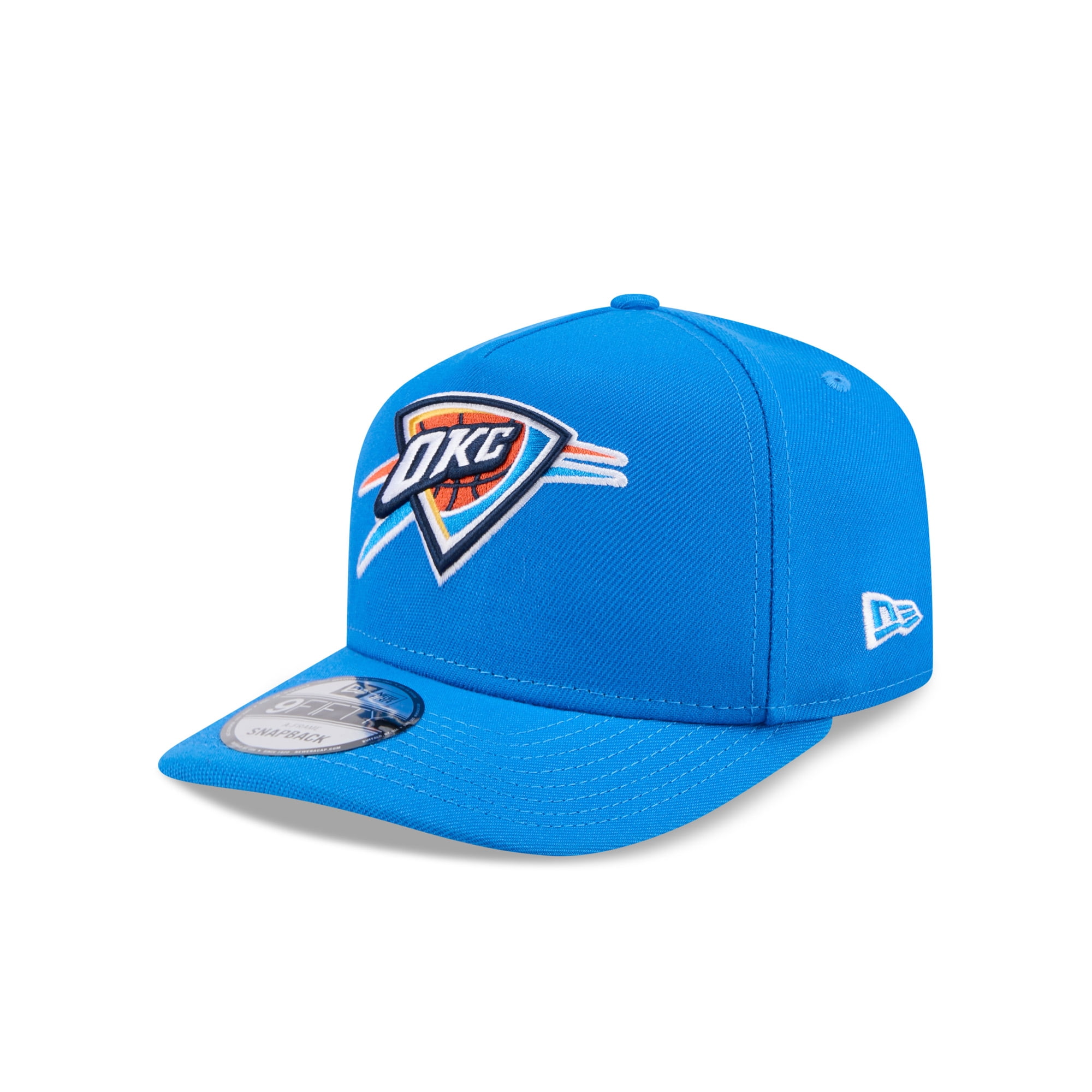 Men's New Era Blue Oklahoma City Thunder Core Logo A-Frame 9FIFTY ...