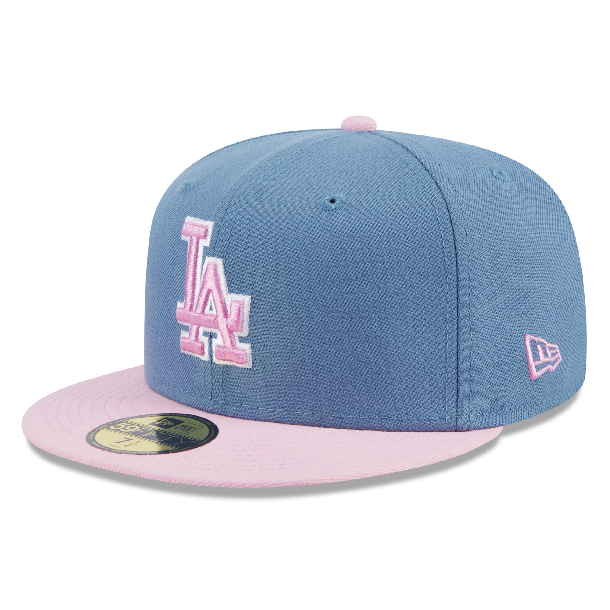 Men's New Era Blue/Pink Los Angeles Dodgers Spring Color Basic Two-Tone ...