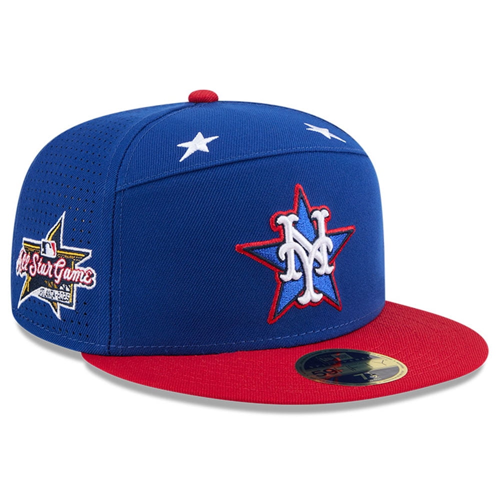 Men's New Era Blue/Red New York Mets 2025 MLB All-Star Game Workout Side Patch 59FIFTY Fitted ...