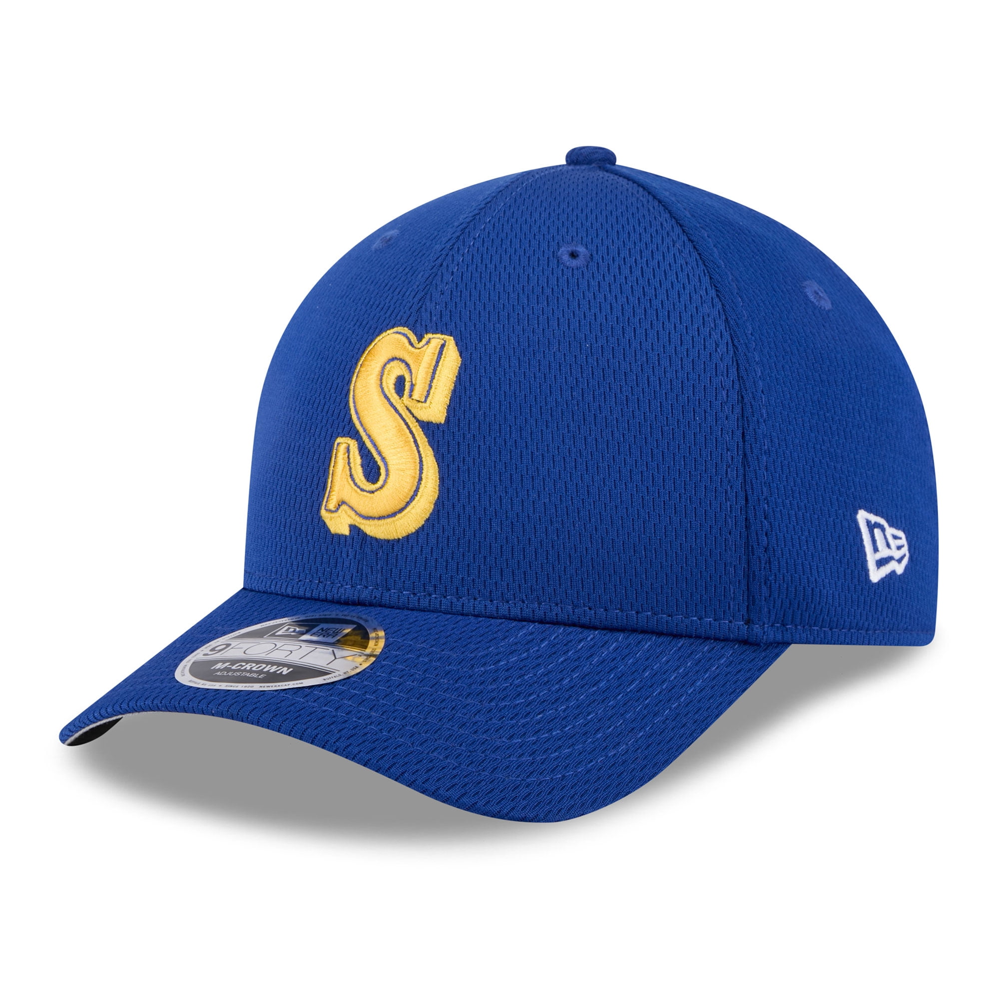 Men's New Era Blue Seattle Mariners 2025 MLB Clubhouse 9FORTY M-Crown ...