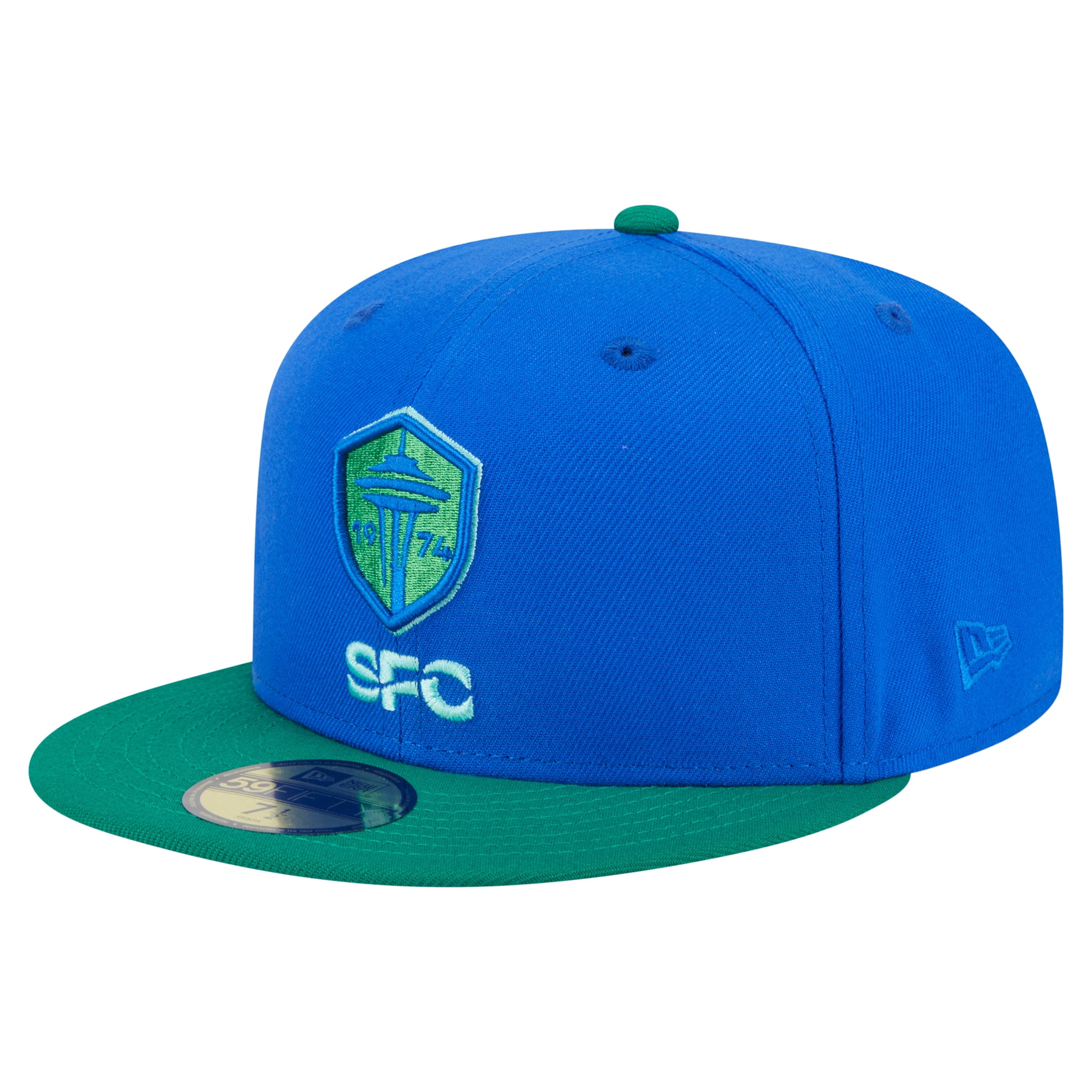 Men's New Era Blue Seattle Sounders FC 2025 Kickoff 59FIFTY Fitted Hat ...