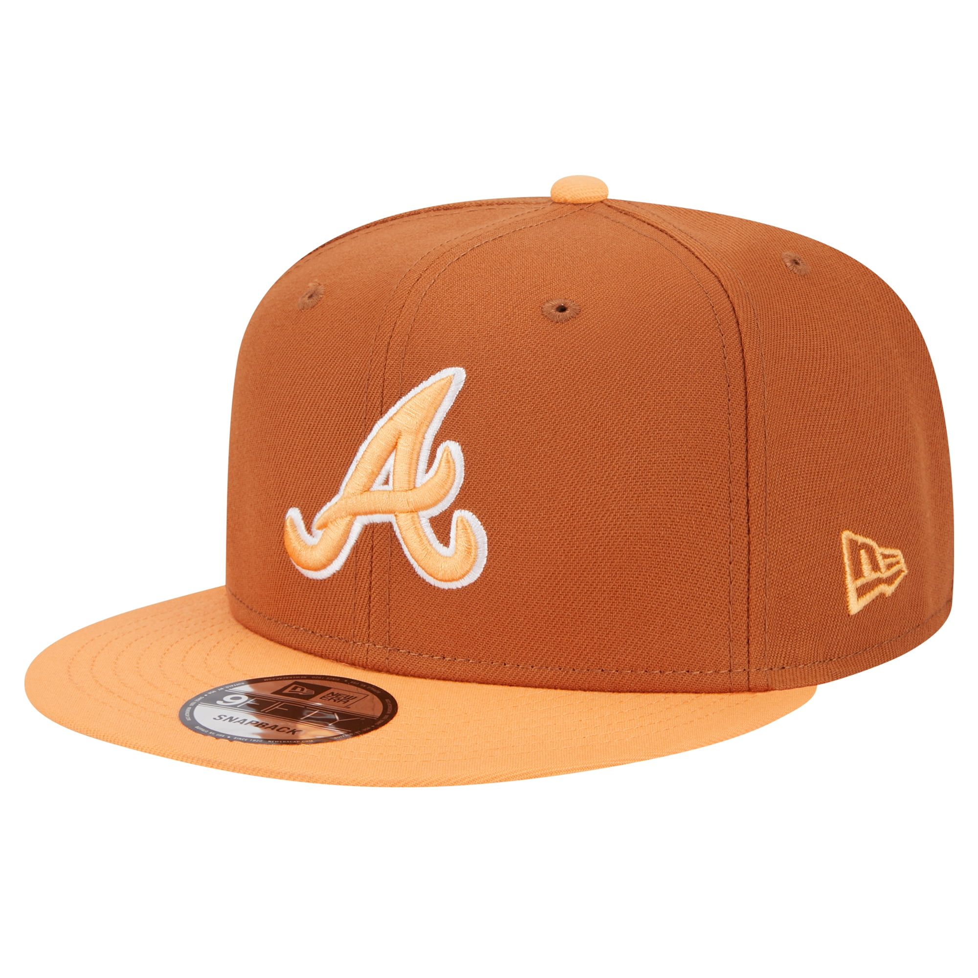 Men's New Era Brown Atlanta Braves Spring Color Two-Tone 9FIFTY ...