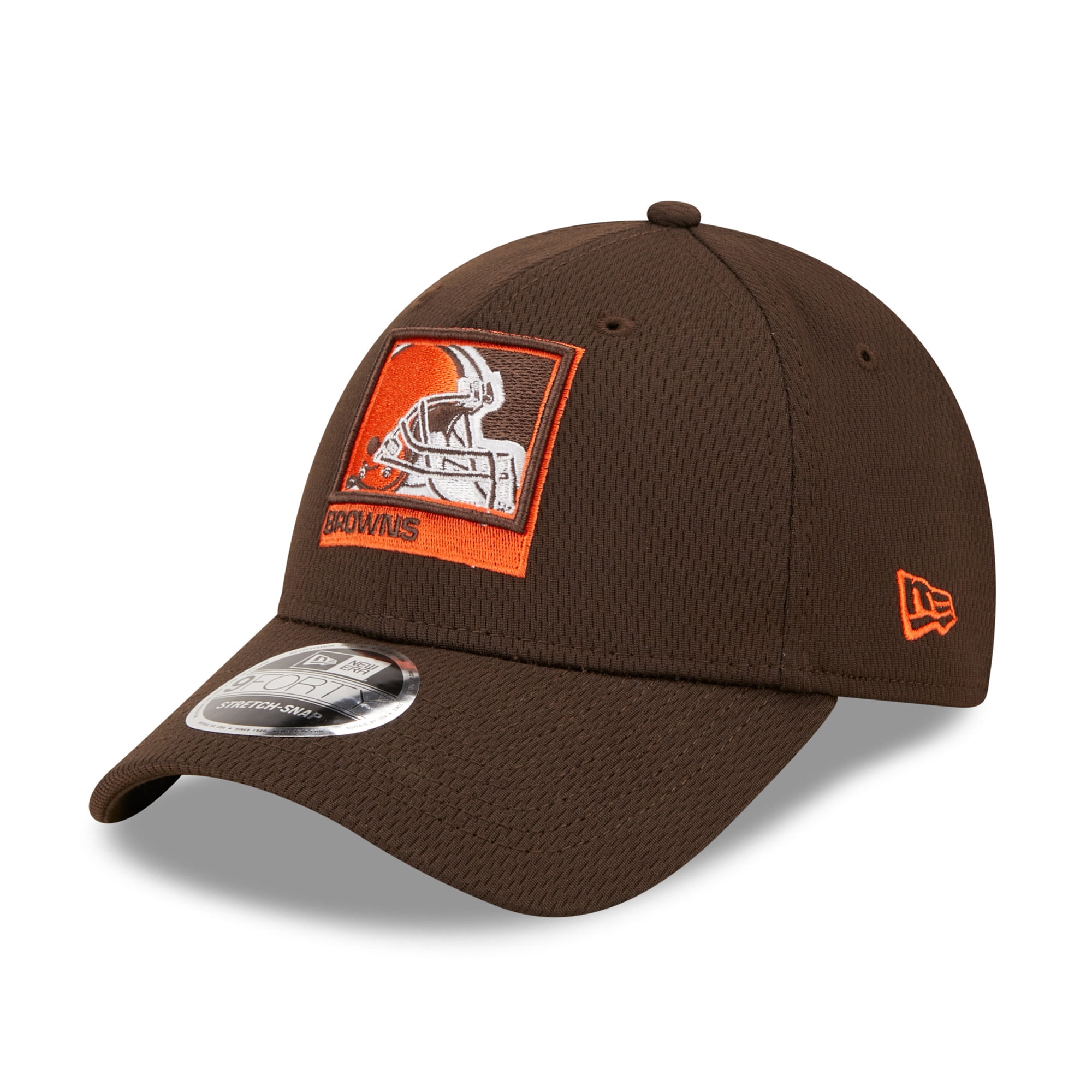 Men's New Era Brown Cleveland Browns Framed AF 9FORTY Snapback Hat ...