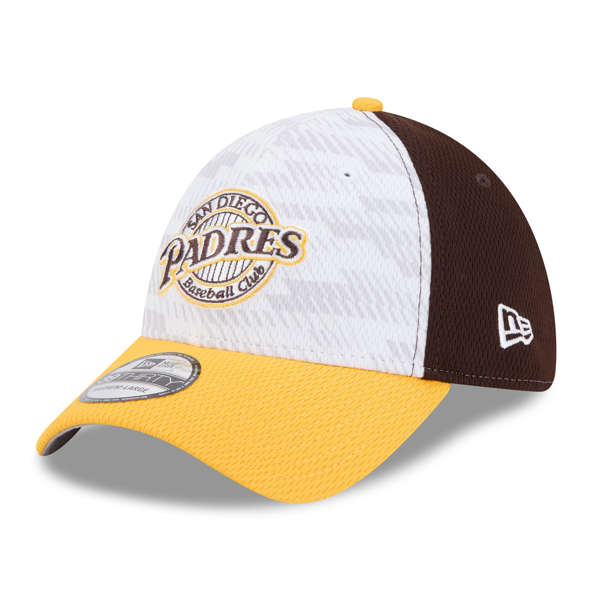 Men's New Era Brown/Gold San Diego Padres 2025 MLB Clubhouse 39THIRTY ...
