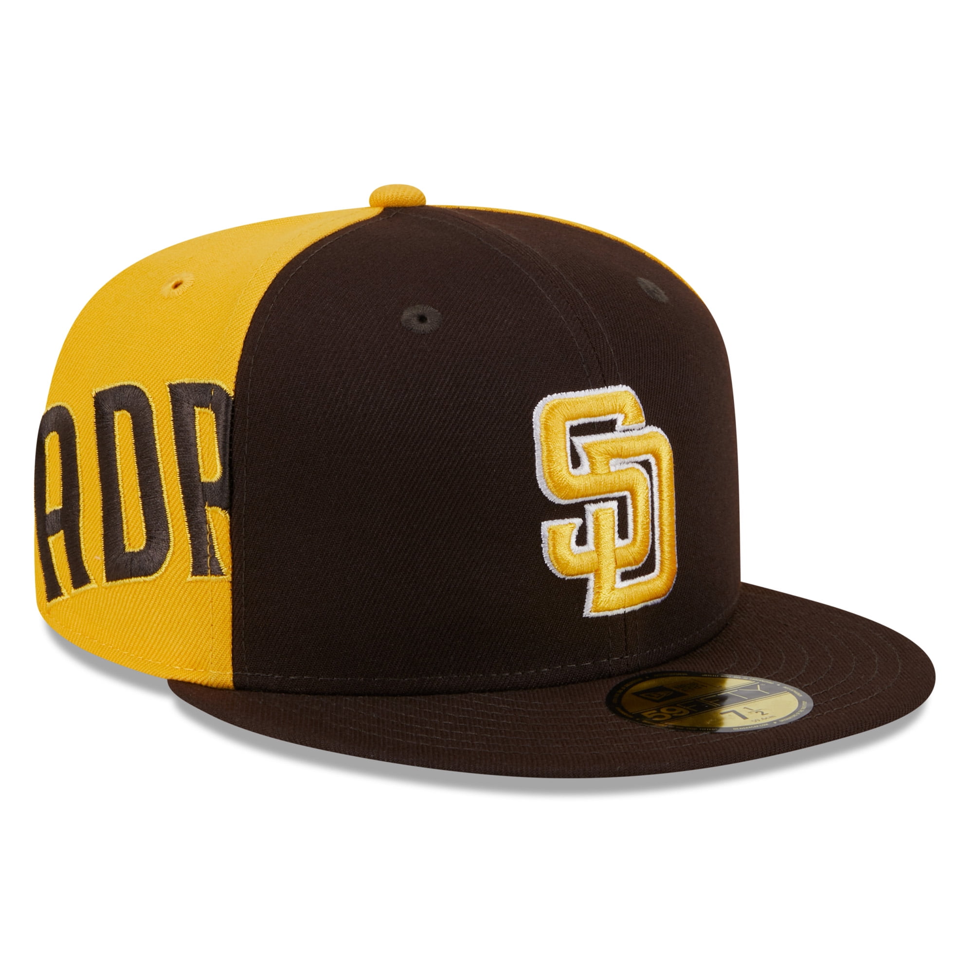Men's New Era Brown/Gold San Diego Padres Gameday Sideswipe 59FIFTY ...