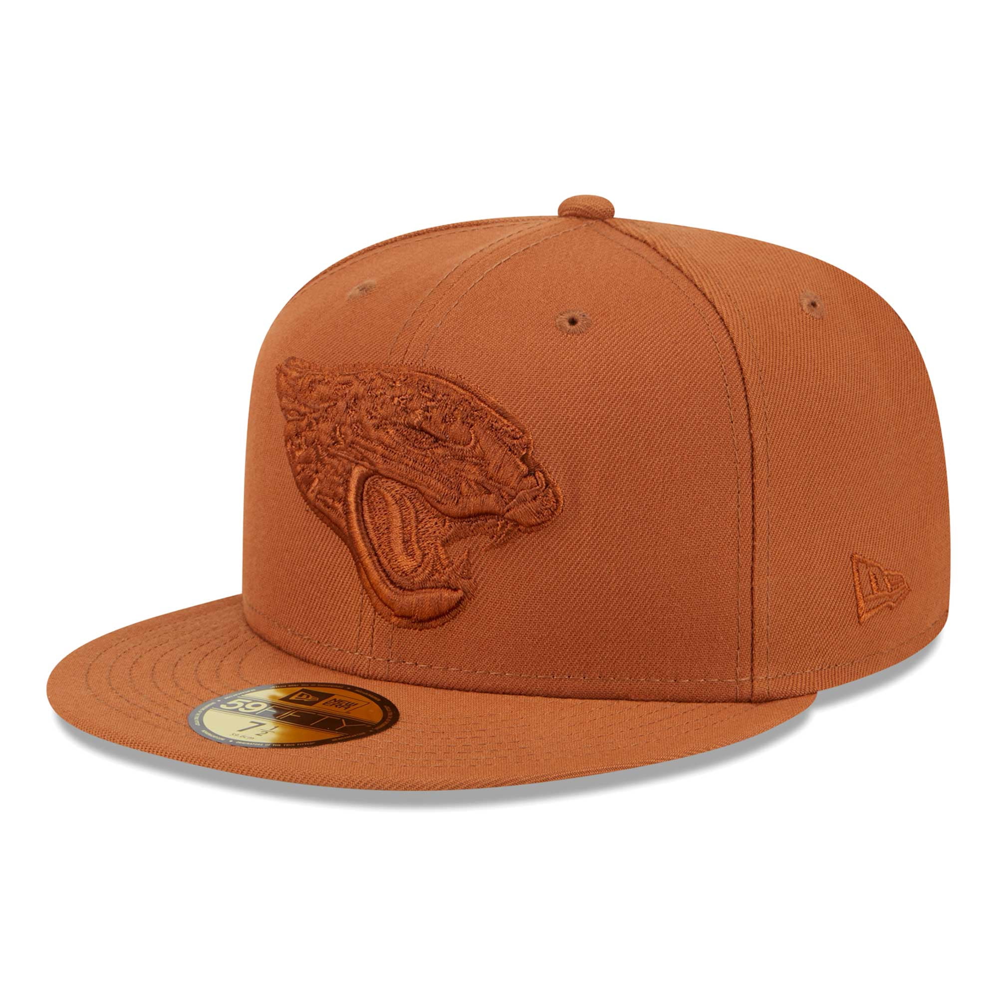 Men's New Era Brown Jacksonville Jaguars Color Pack 59FIFTY Fitted Hat ...