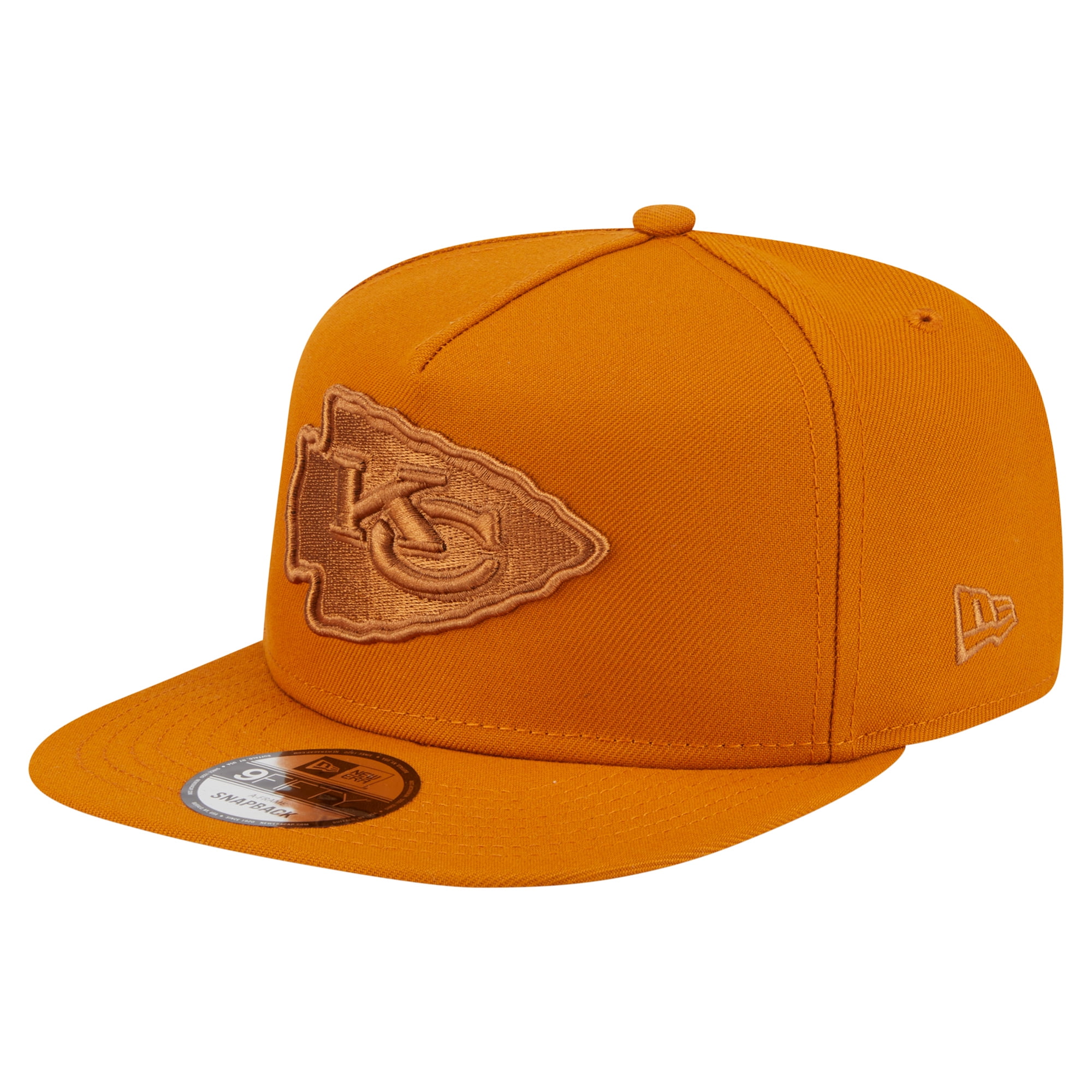 Men's New Era Brown Kansas City Chiefs Color Pack A-Frame 9FIFTY ...