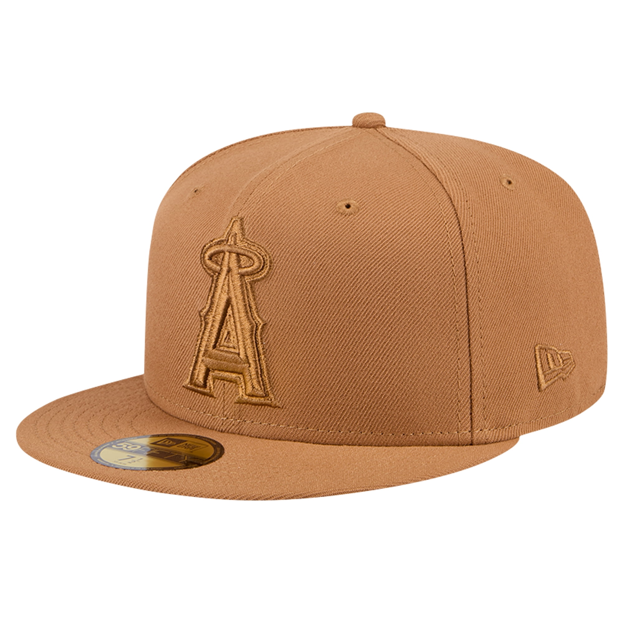 Men's New Era Brown Los Angeles Angels Color Pack 59FIFTY Fitted Hat ...