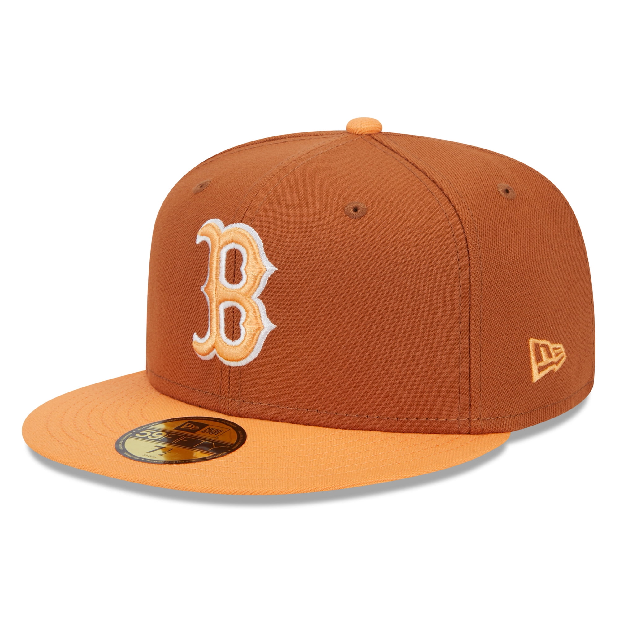 Men's New Era Brown/Orange Boston Red Sox Spring Color Basic Two-Tone ...