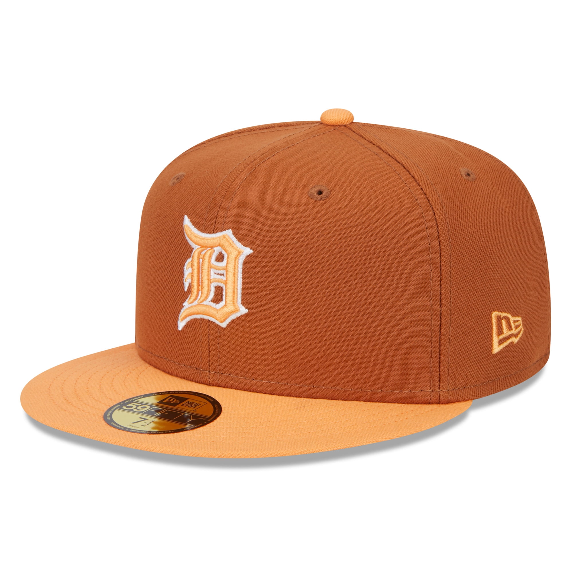 Men's New Era Brown/Orange Detroit Tigers Spring Color Basic Two-Tone ...