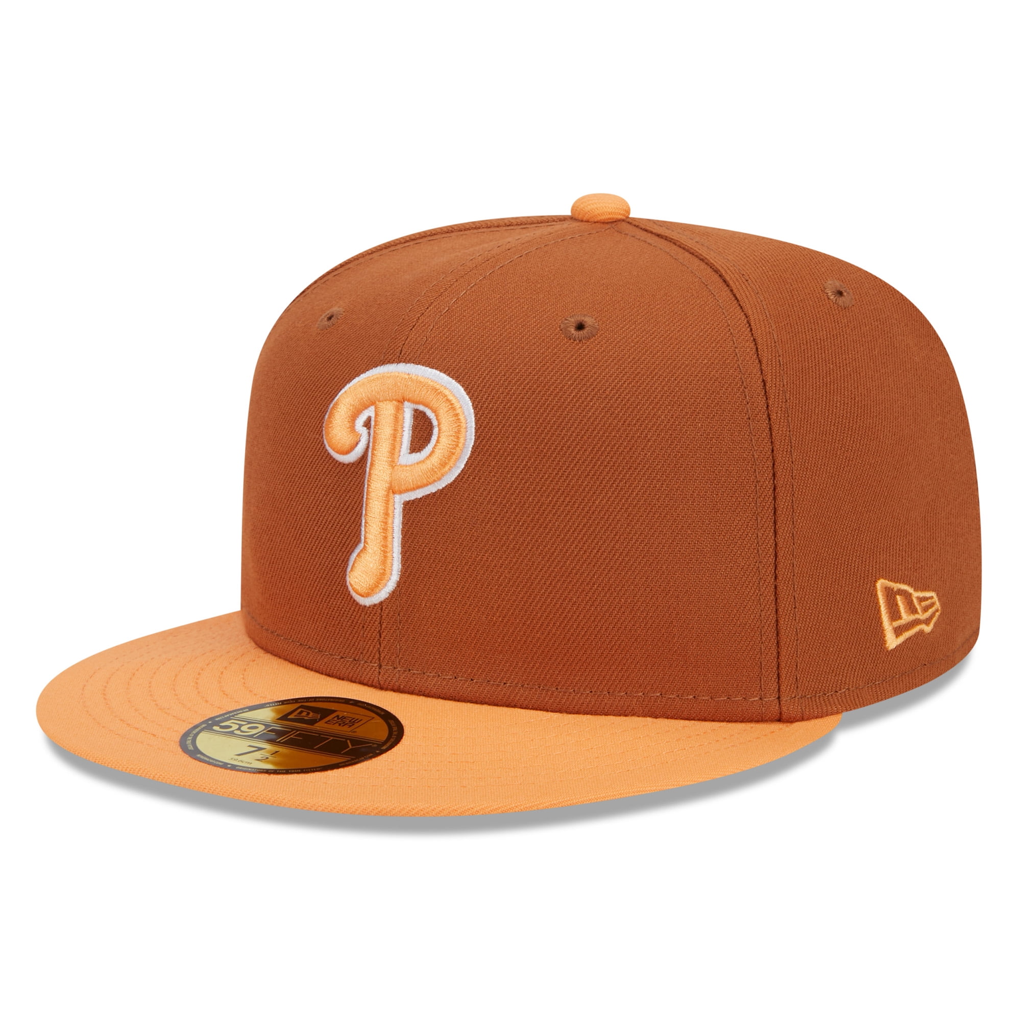 Men's New Era Brown/Orange Philadelphia Phillies Spring Color Basic Two ...