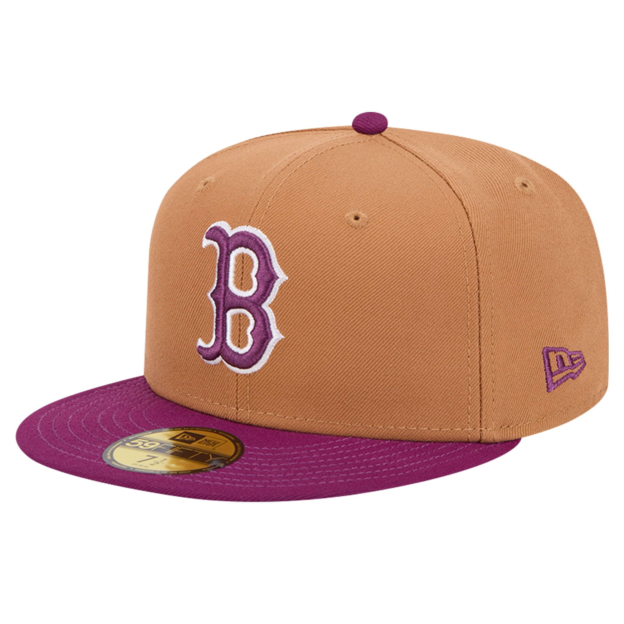 Men's New Era Brown/Purple Boston Red Sox Two-Tone Color Pack 59FIFTY ...