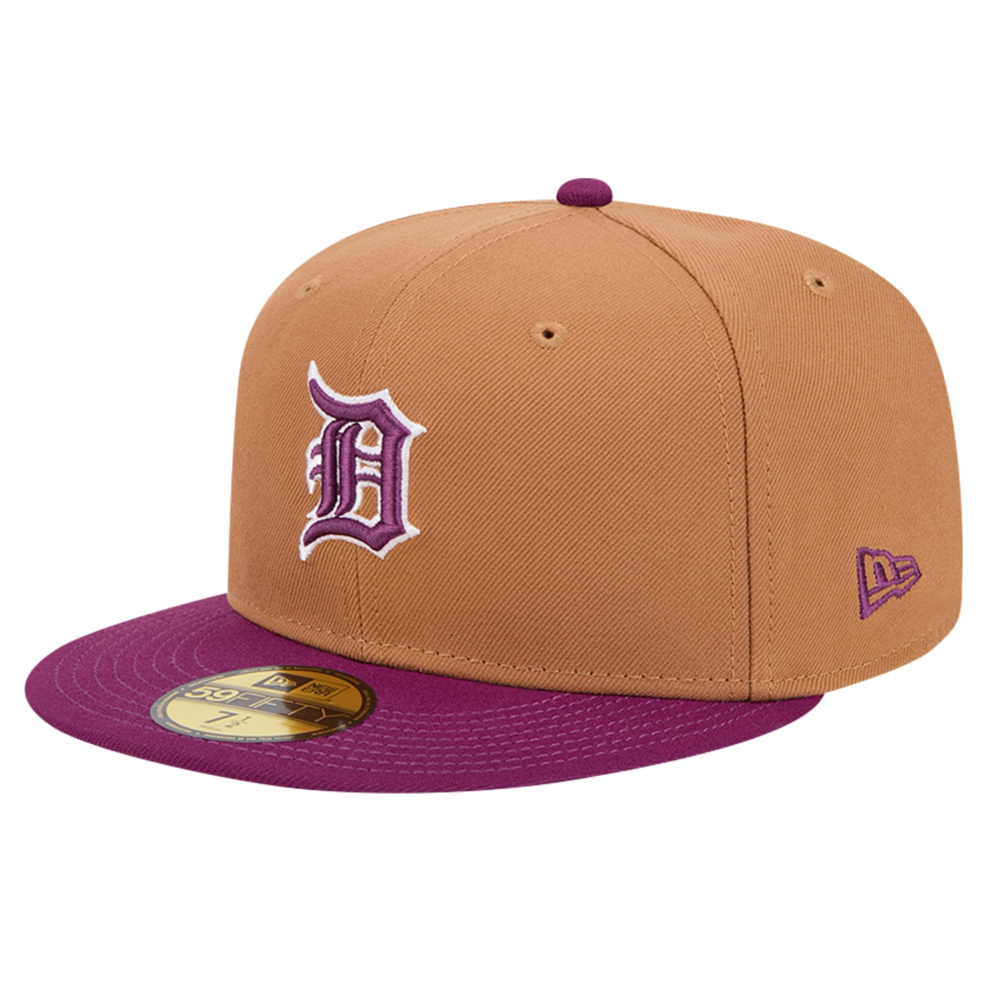Men's New Era Brown/Purple Detroit Tigers Two-Tone Color Pack 59FIFTY ...