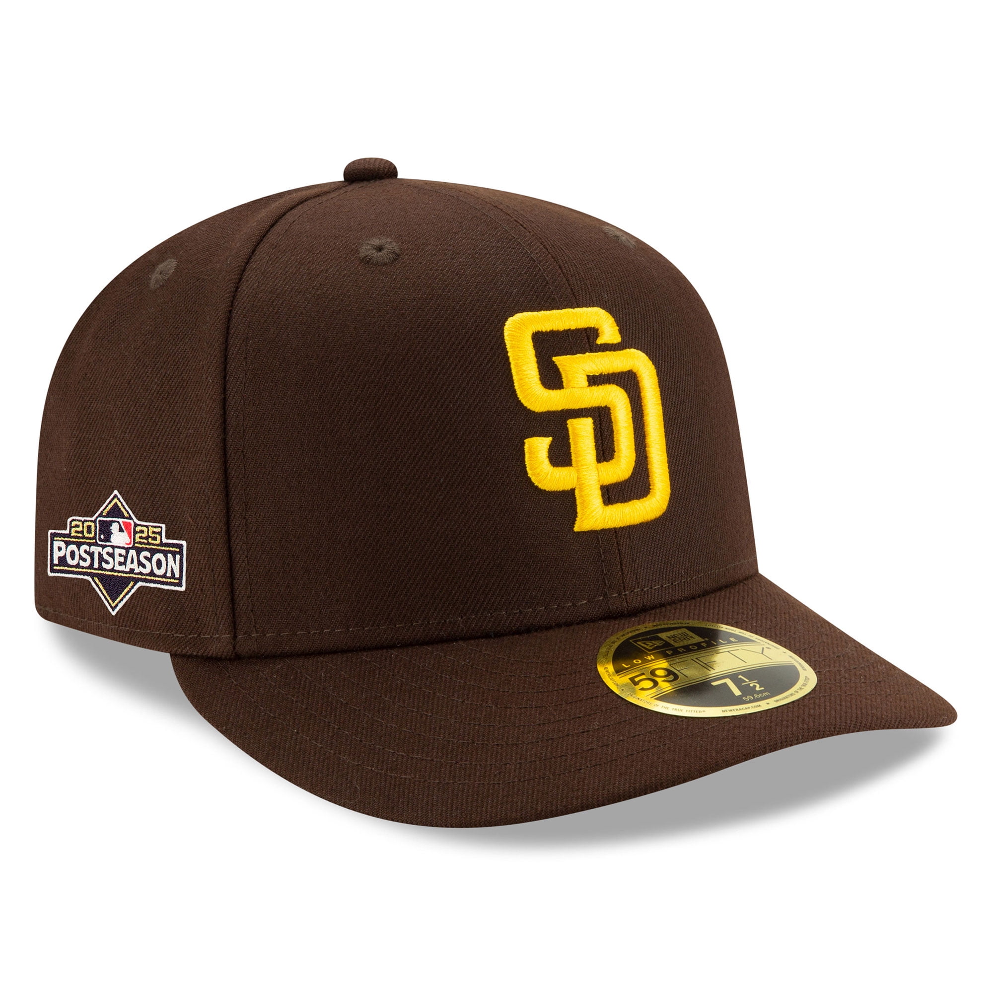 Men's New Era Brown San Diego Padres 2025 MLB Postseason Side Patch Low ...